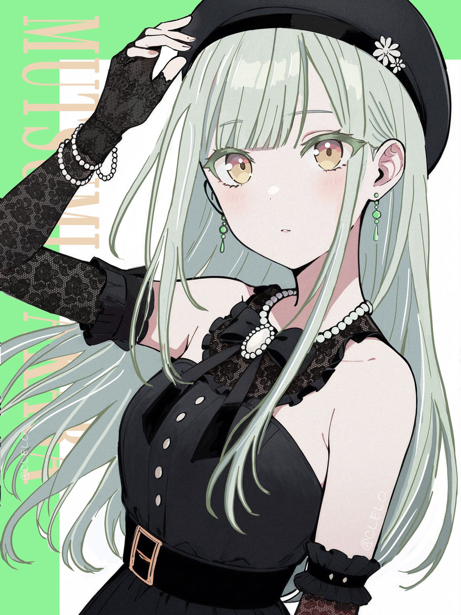 Safebooru - 1girl bang dream! bang dream! it's mygo!!!!! bare shoulders belt black belt clelo678 ...