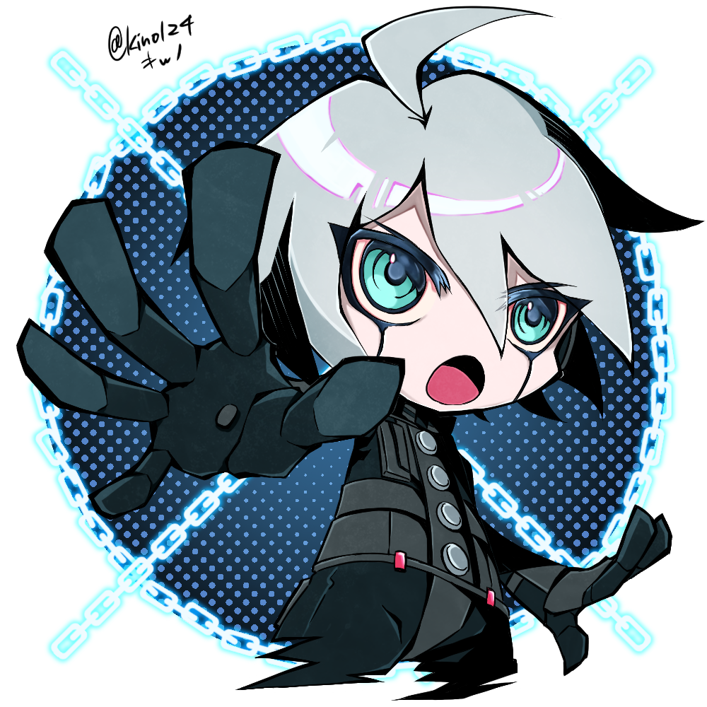 Safebooru - 1boy ahoge android blue eyes chain chibi danganronpa ...