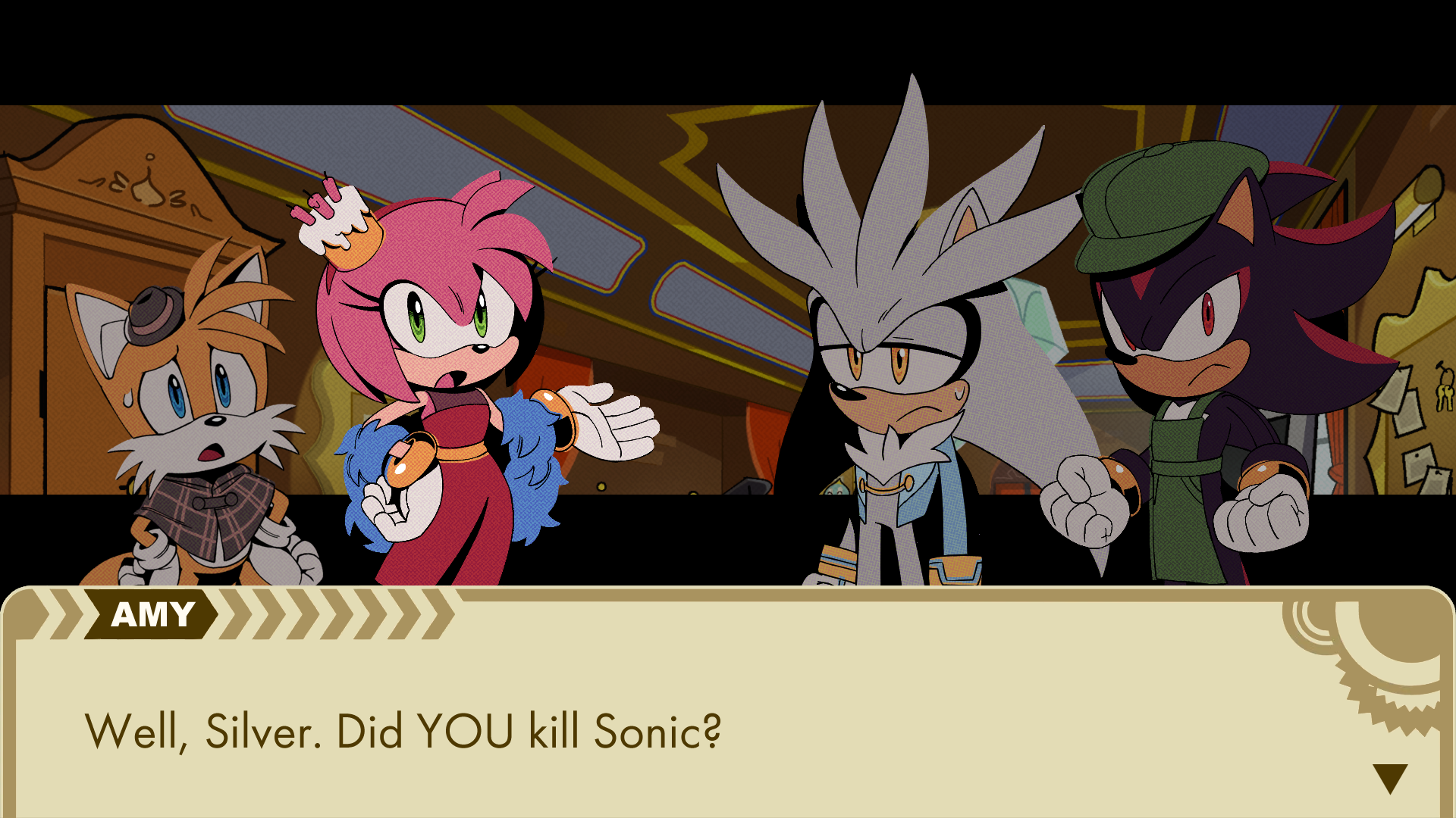 Safebooru - 1girl 3boys alternate universe amy rose animal ears animal nose apron blue eyes ...