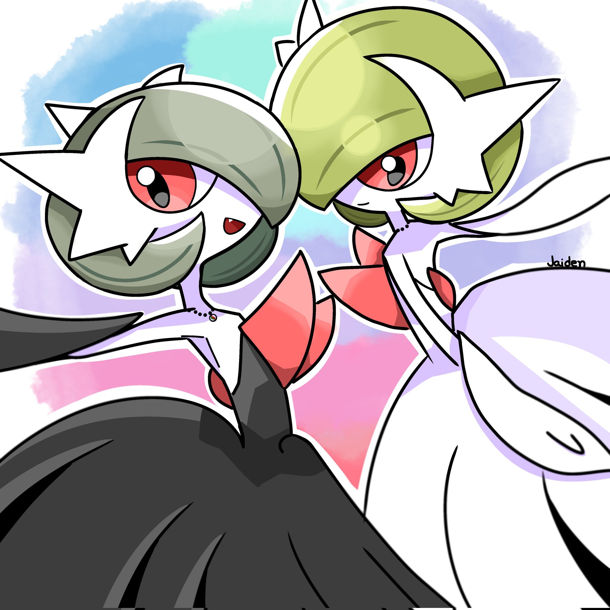 Safebooru - 2girls alternate color alternate shiny pokemon aman (jaiden ...