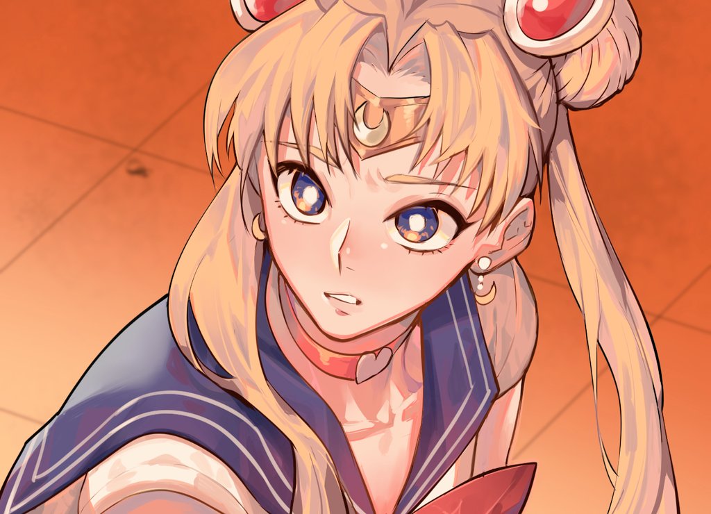 Safebooru - 1girl agaeha1234 bare shoulders bishoujo senshi sailor moon blonde hair blue eyes ...