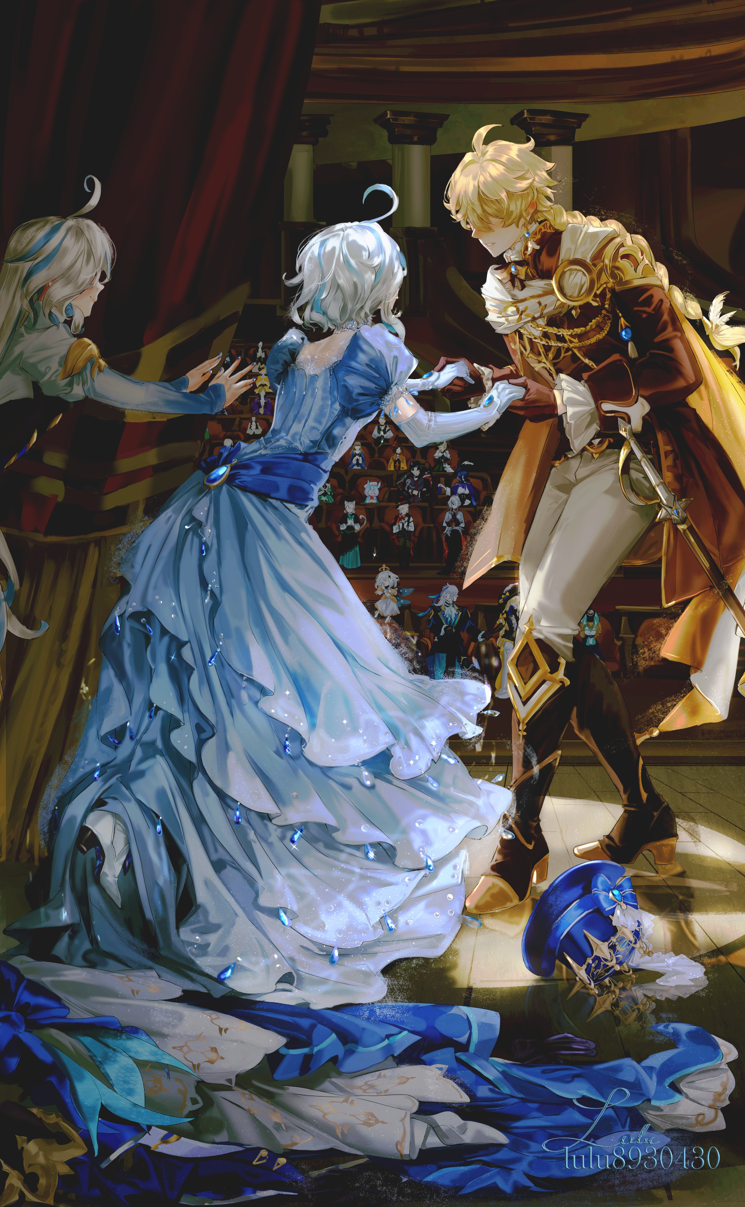 Safebooru - 6+boys 6+girls absurdres aether (genshin impact) ahoge alternate costume animal ears ...