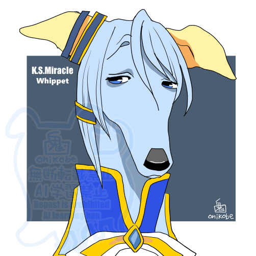 Safebooru - 1girl animal ears blue eyes blue hair blue shirt blue skin ...