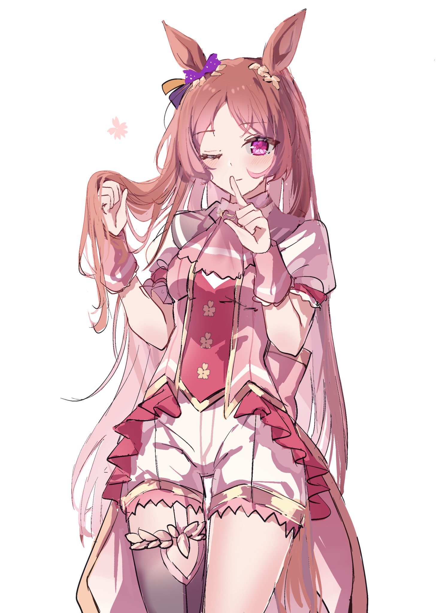 Safebooru - 1girl alternate hair length alternate hairstyle animal ears ascot blush breasts ...