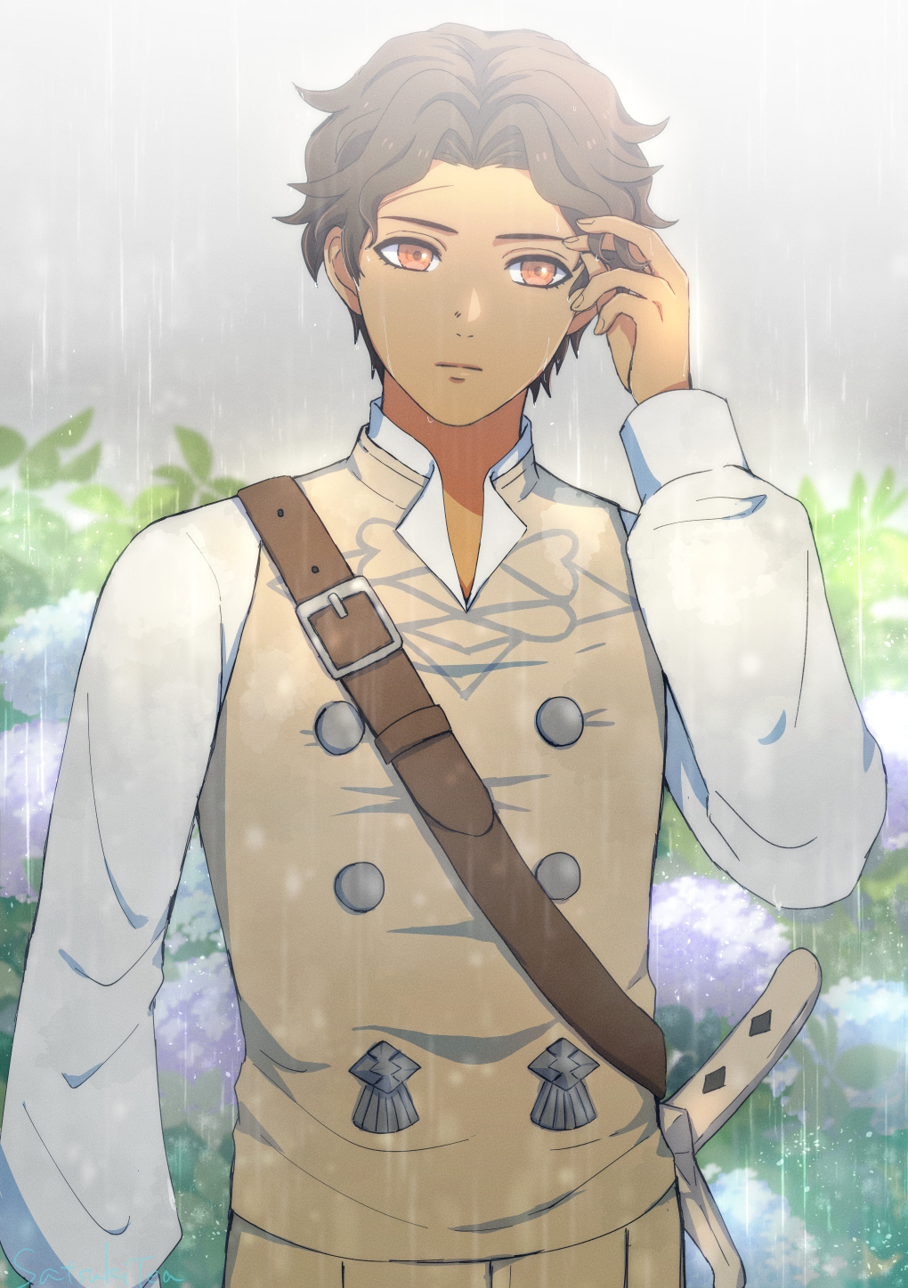 Safebooru 1boy Alternate Costume Brown Hair Cyril Fire Emblem Dark 2326