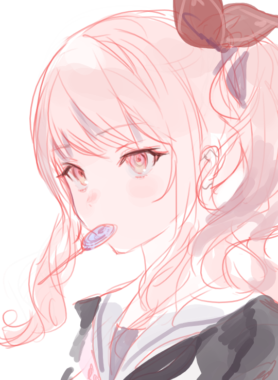 Safebooru 1other Akiyama Mizuki Androgynous Candy Commentary Request