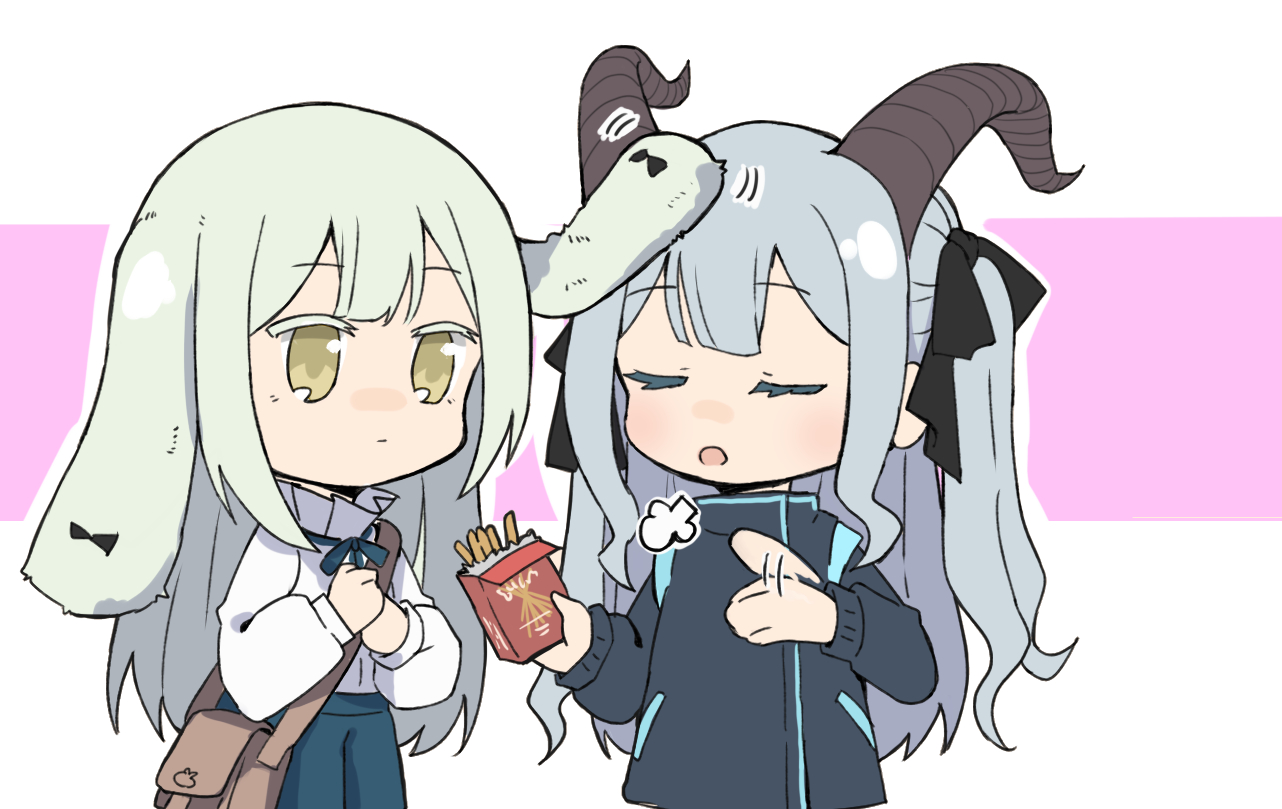 Safebooru - 2girls animal ears arknights bang dream! bang dream! it's mygo!!!!! black horns ...