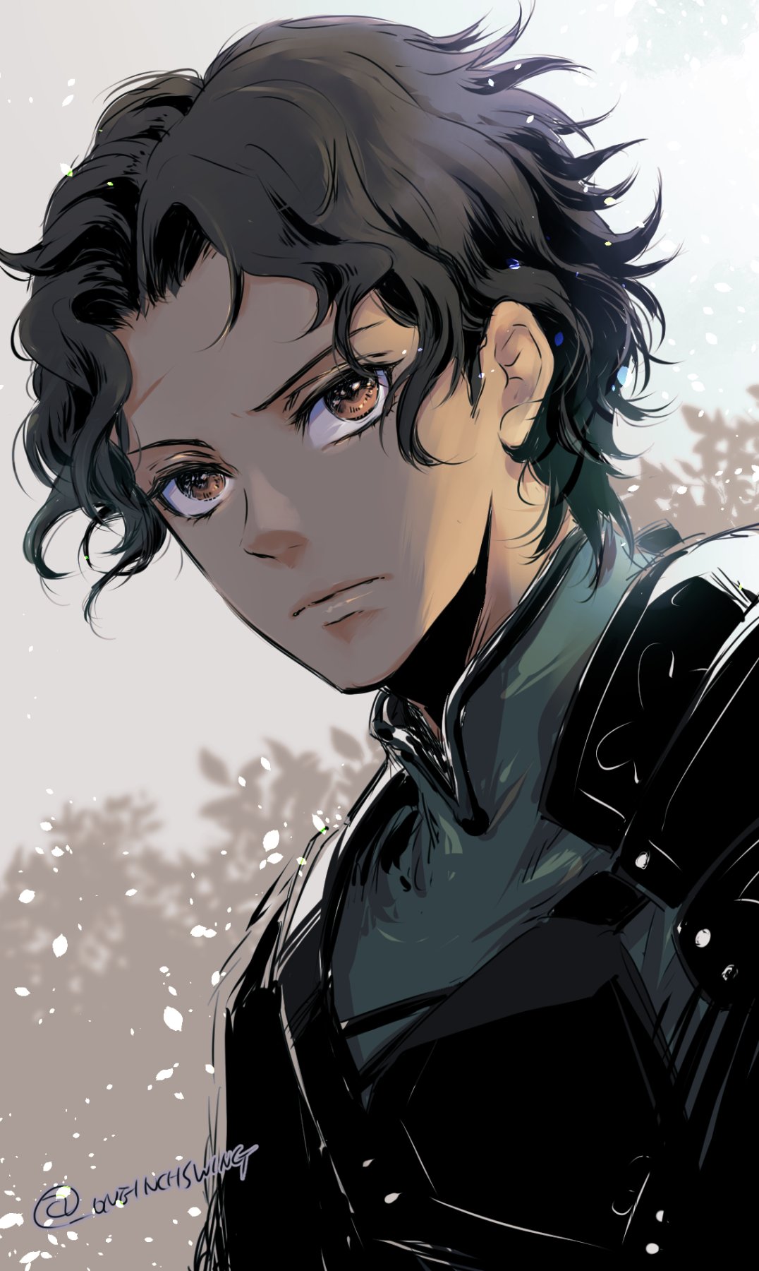 Safebooru - 1boy armor black hair brown eyes cyril (fire emblem) dark ...