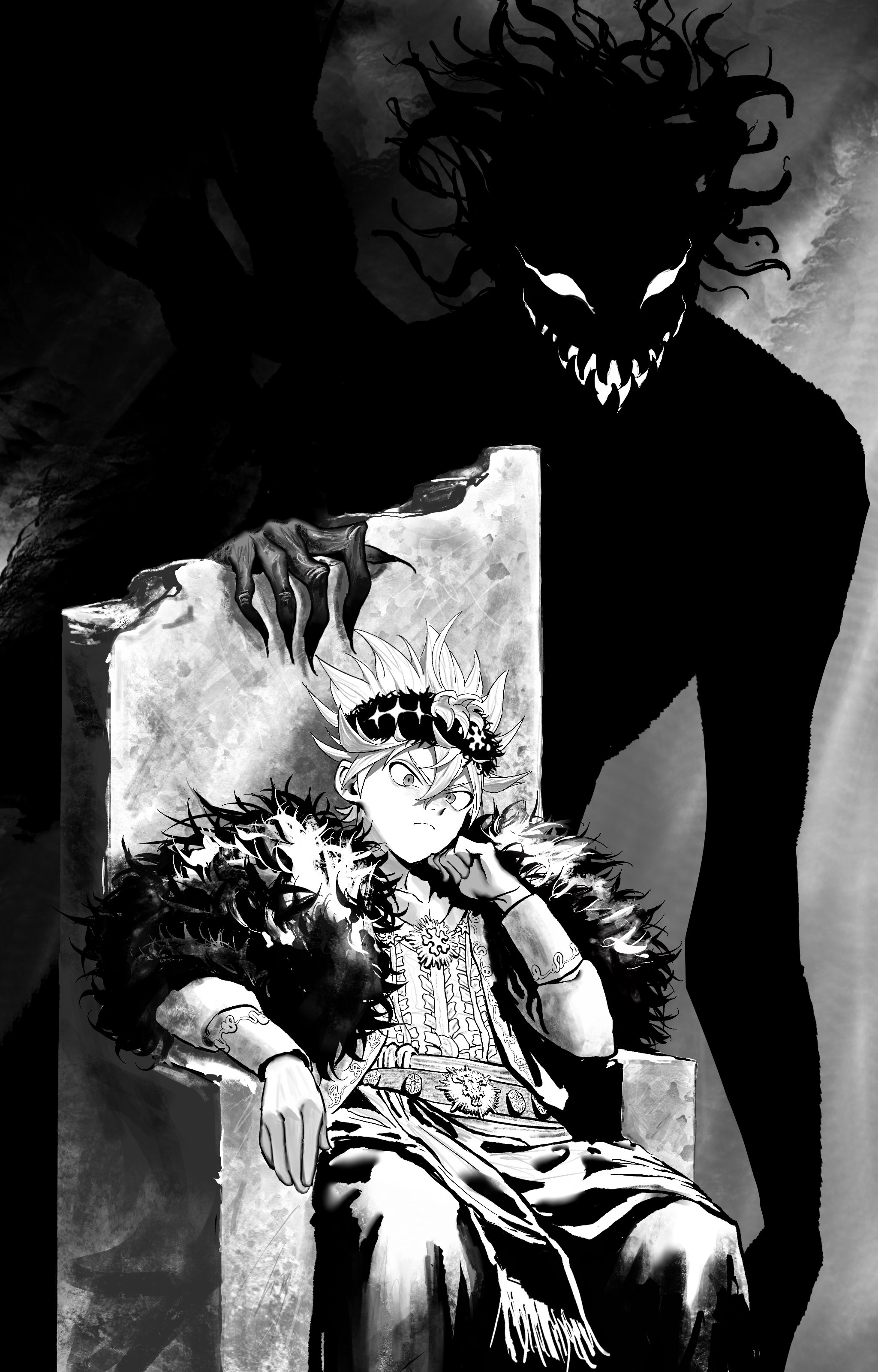 Safebooru - 2boys absurdres asta (black clover) black clover demon boy ...