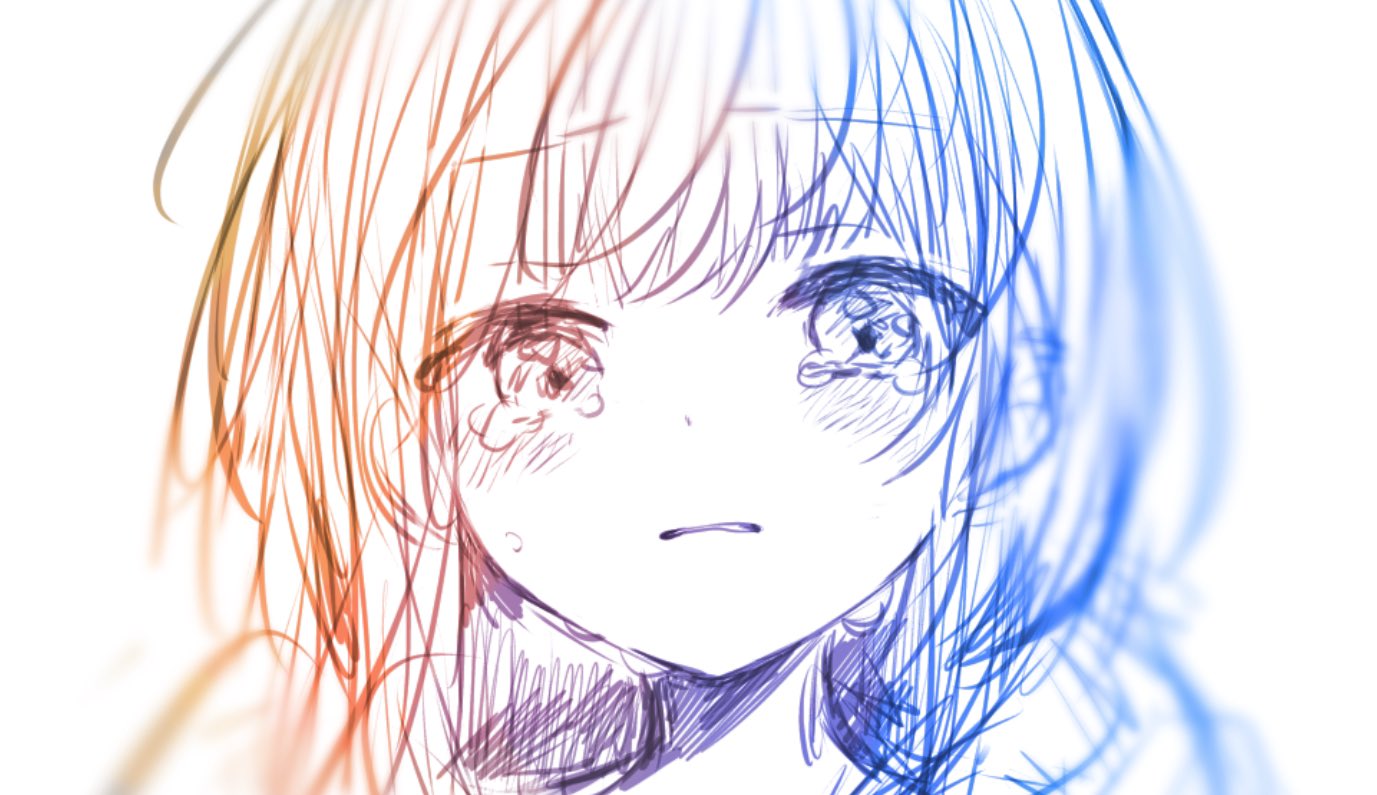Safebooru - 1girl blurry blush crying crying with eyes open looking at ...