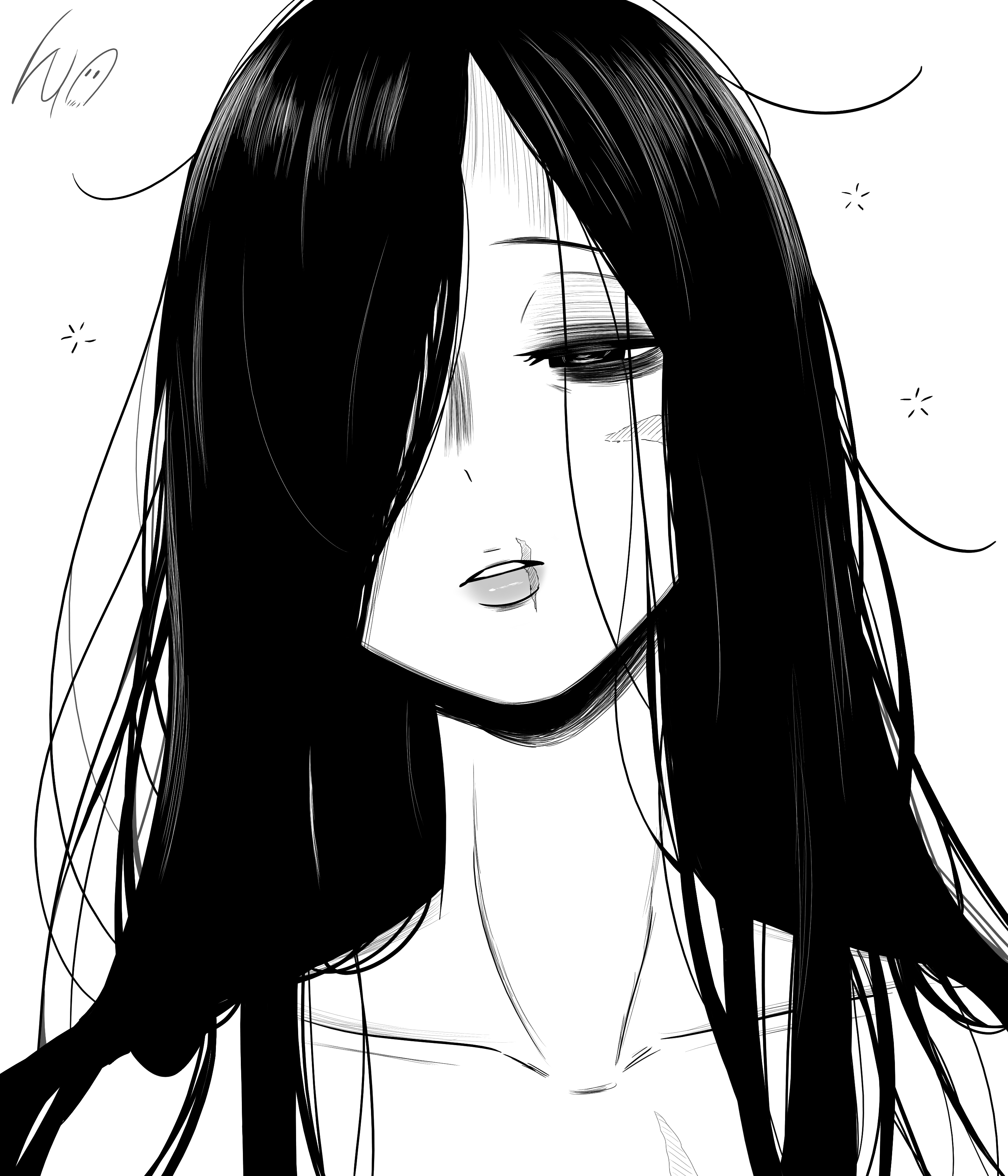 Safebooru - 1girl absurdres bare shoulders collarbone commentary ...