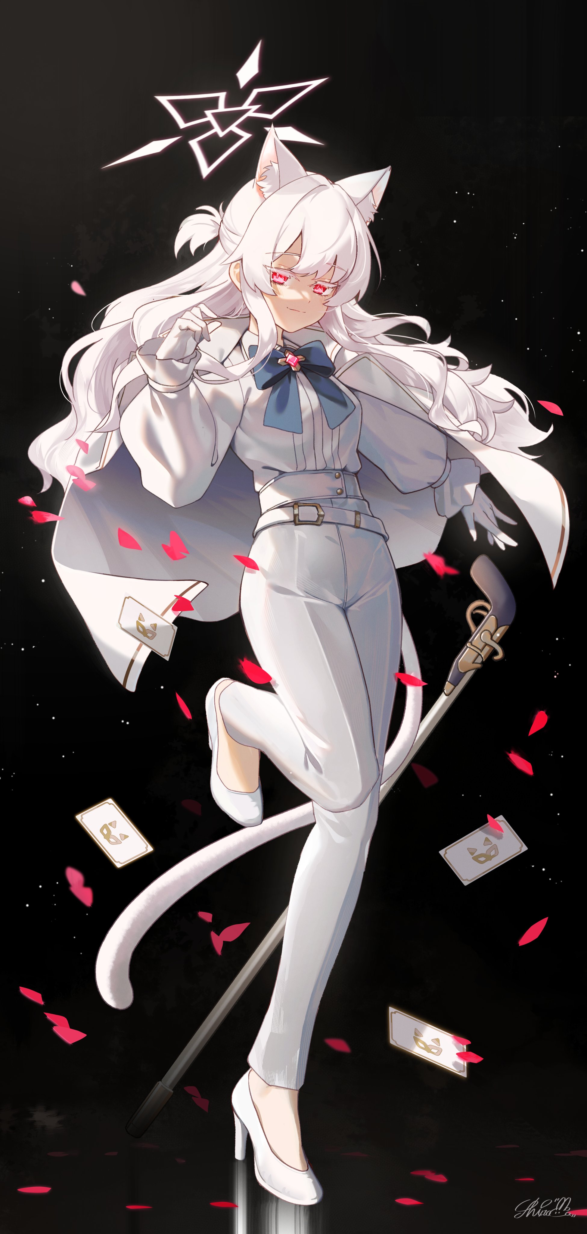 Safebooru - 1girl absurdres akira (blue archive) animal ears blue ...