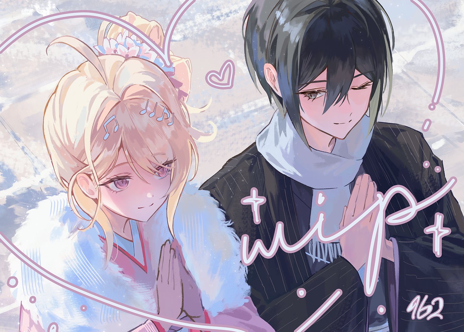 Safebooru - 1boy 1girl ahoge akamatsu kaede alternate costume bishounen ...