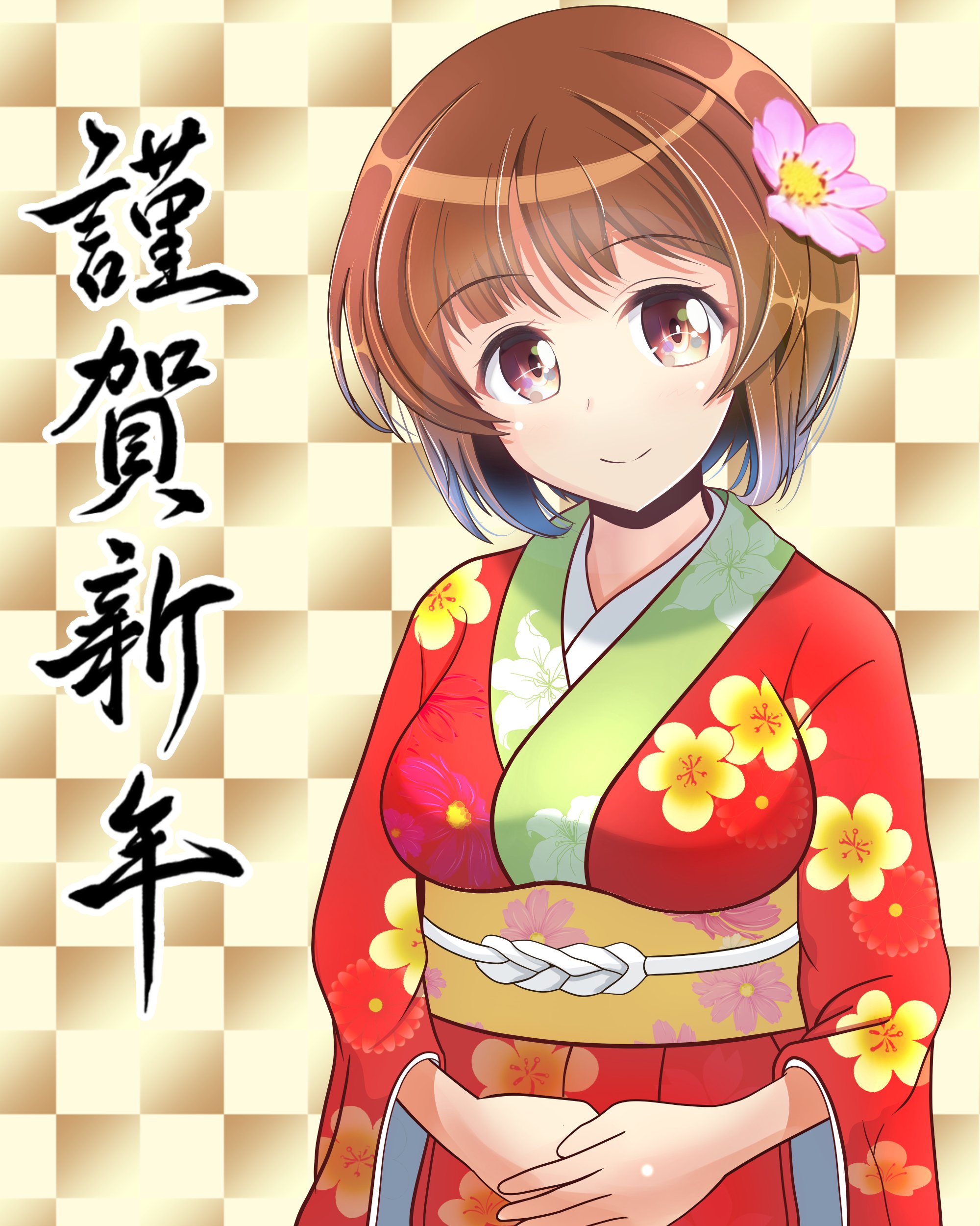 Safebooru - 1girl absurdres alternate costume breasts brown eyes brown ...