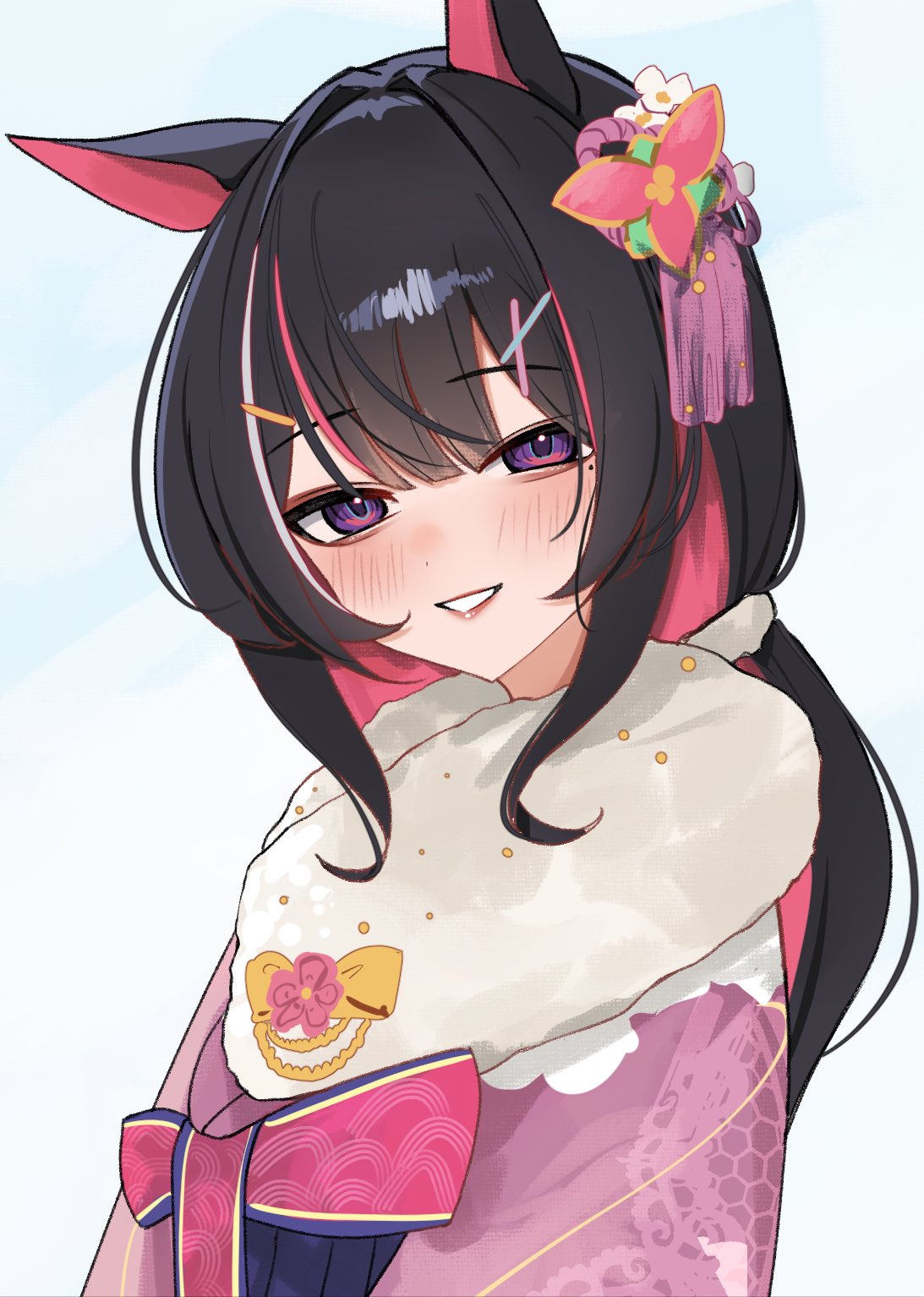 Safebooru - 1girl animal ears azki (hololive) azki (new year) (hololive ...