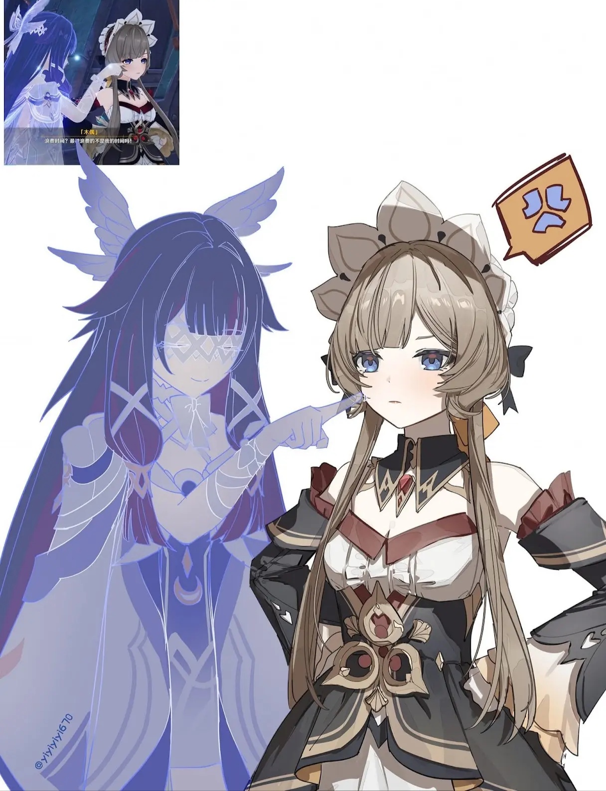 Safebooru - anger vein columbina (genshin impact) genshin impact long ...