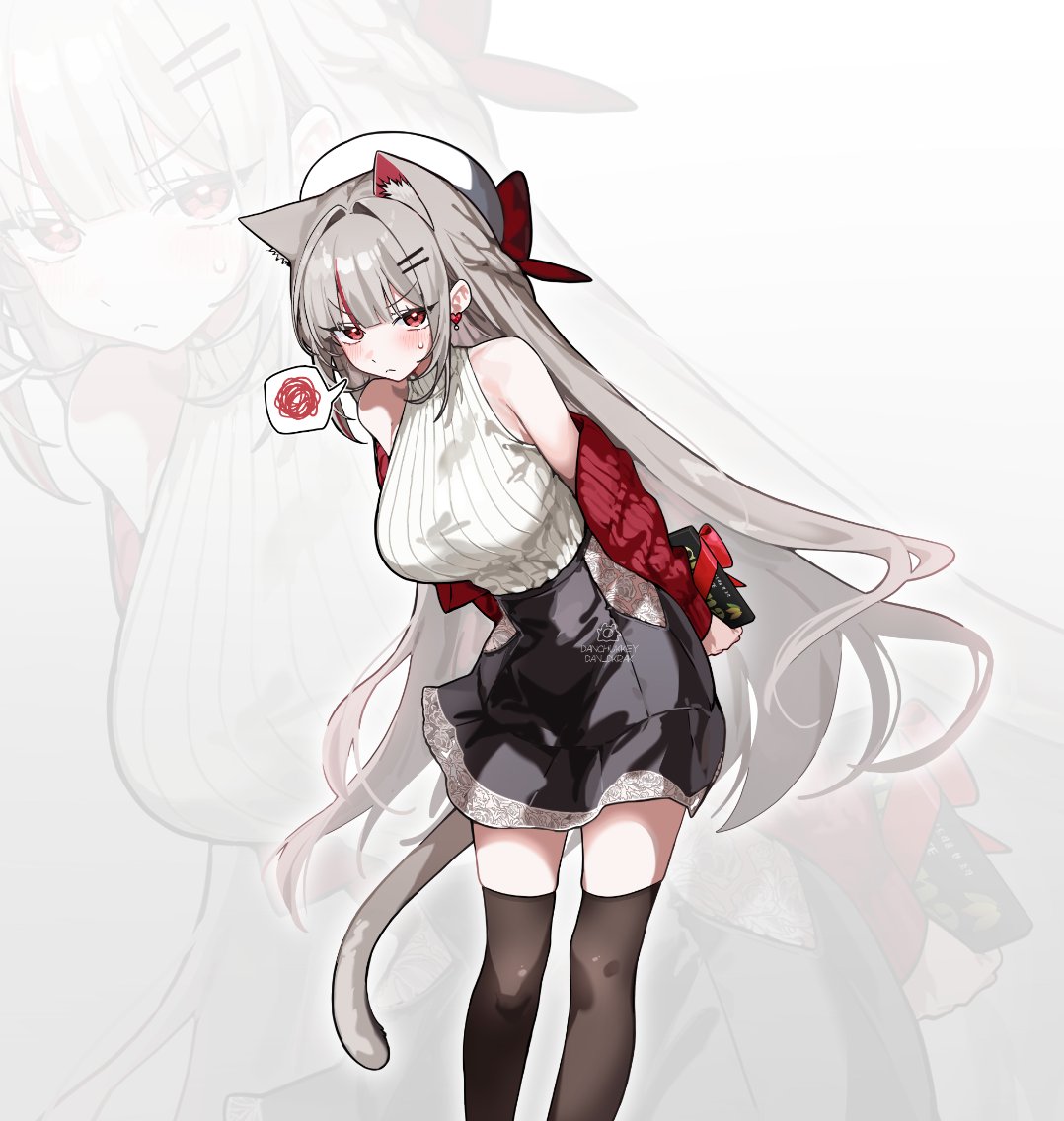 Safebooru - 1girl animal ear fluff animal ears arm at side armpit ...