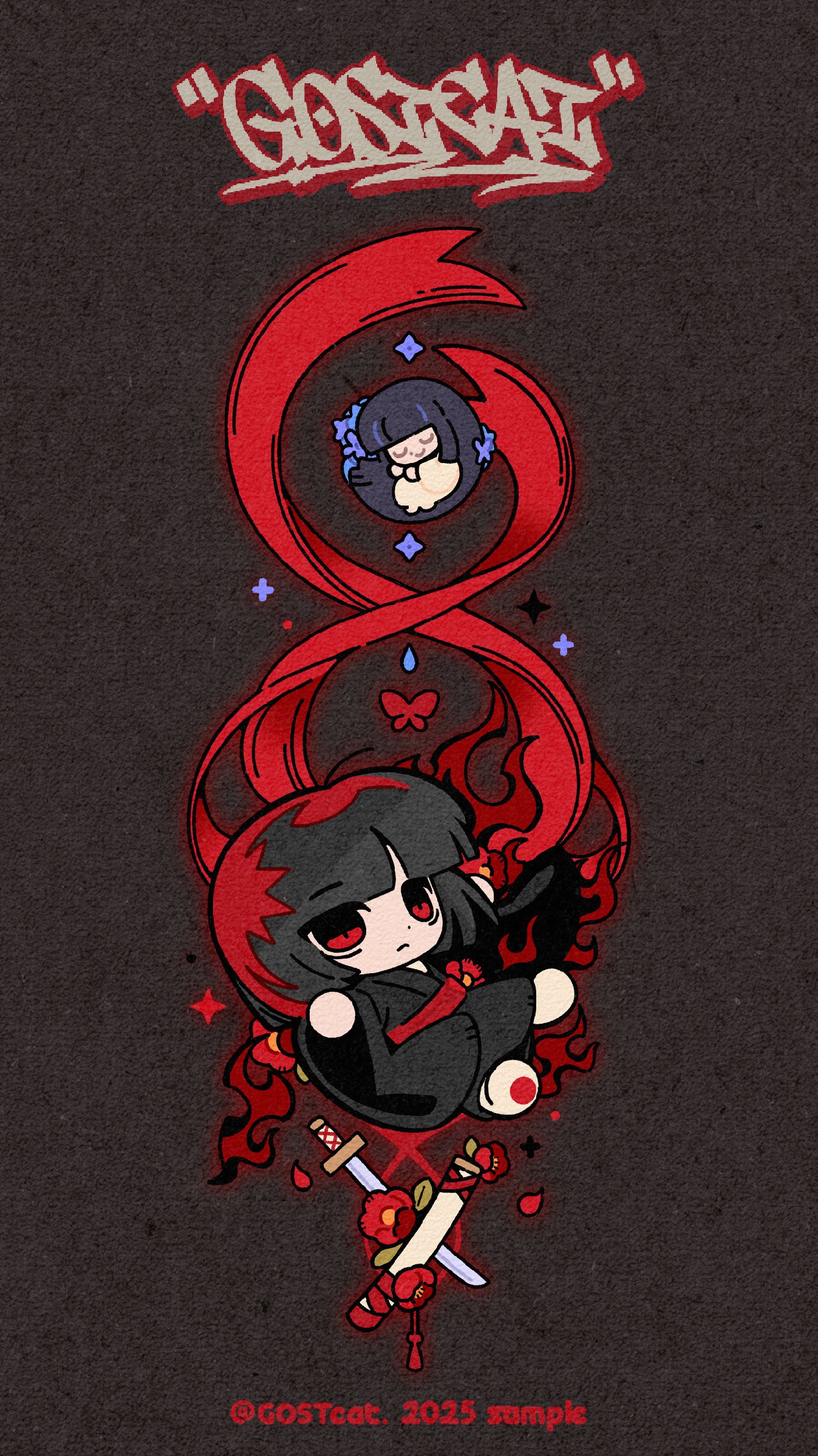 Safebooru - 2girls absurdres araya (project moon) artist name black ...