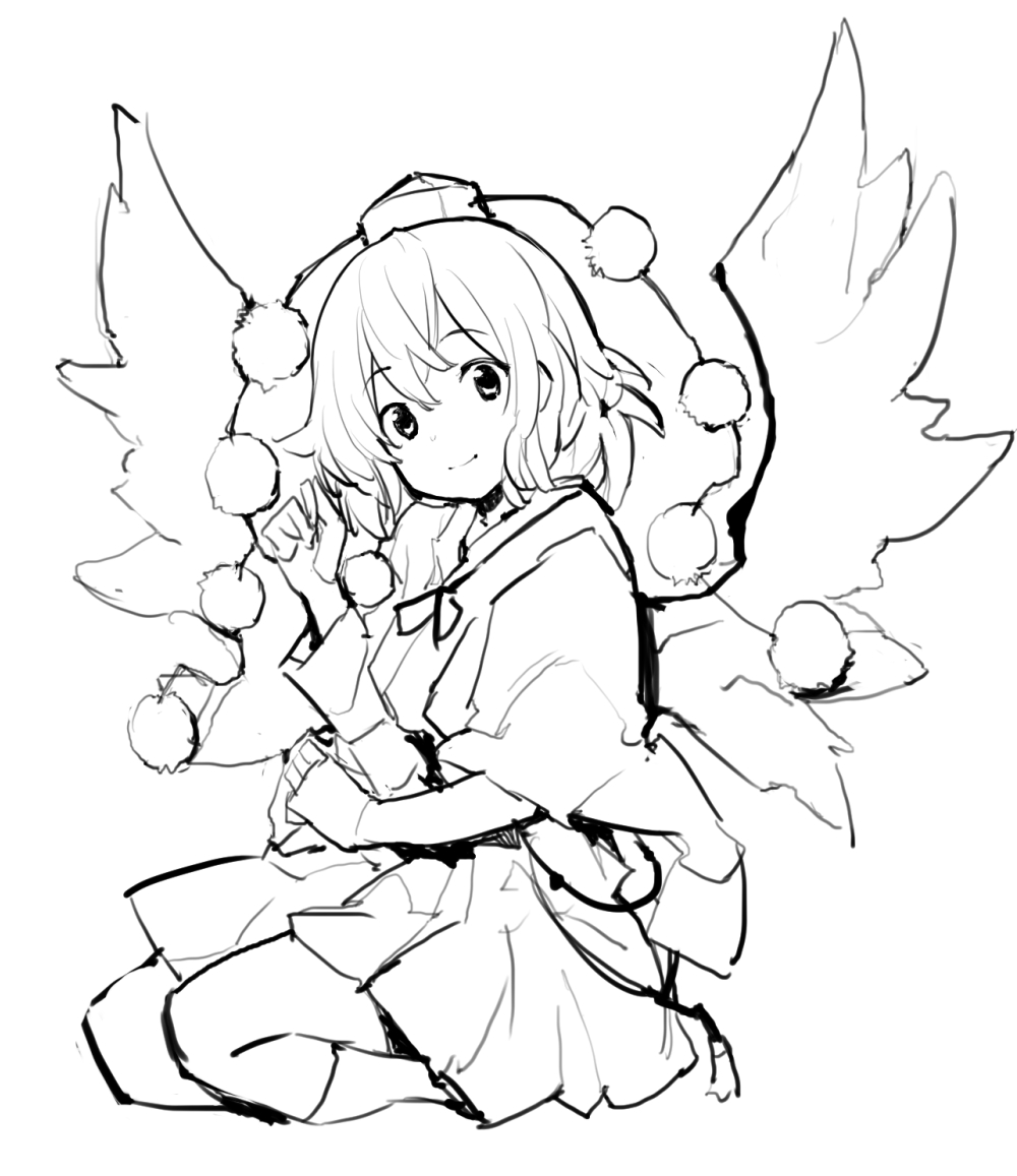 Safebooru - 1girl asakura maru bird wings closed mouth commentary ...