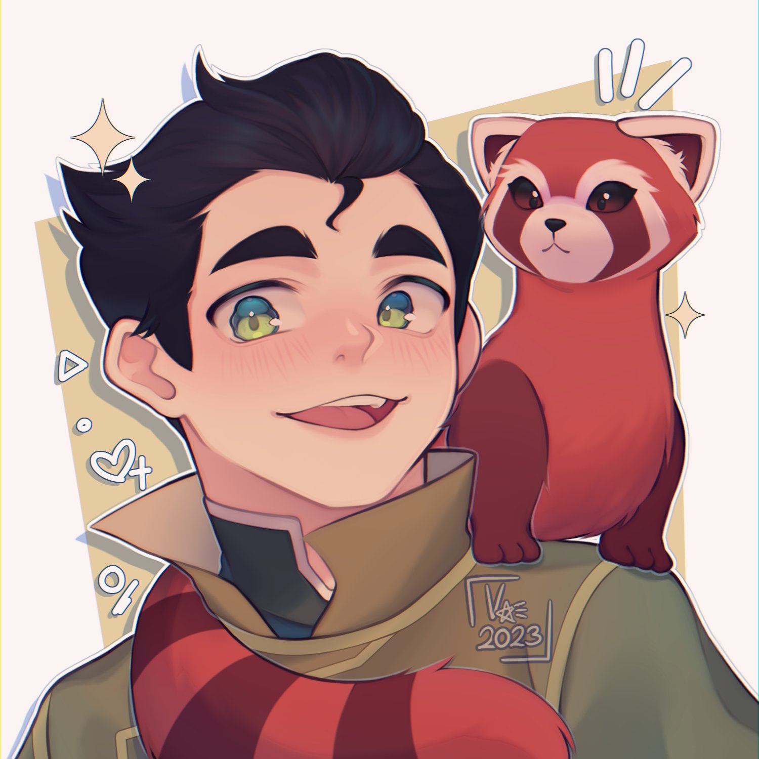 Safebooru - 1boy animal animal on shoulder avatar legends black hair ...