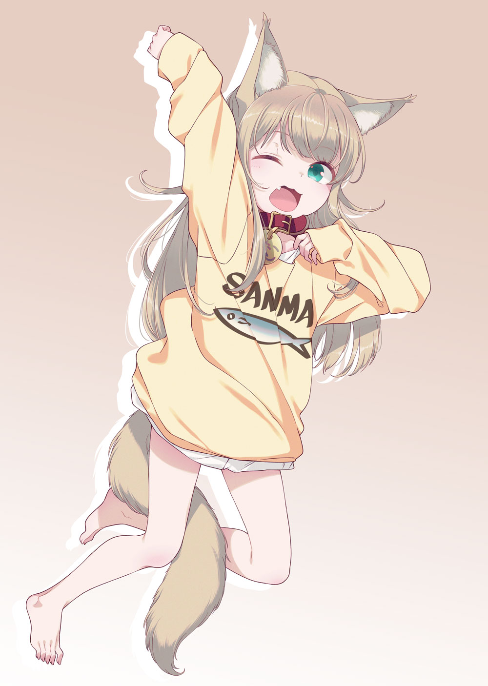 Safebooru - 1girl 40hara animal ears aqua eyes blonde hair cat ears cat ...