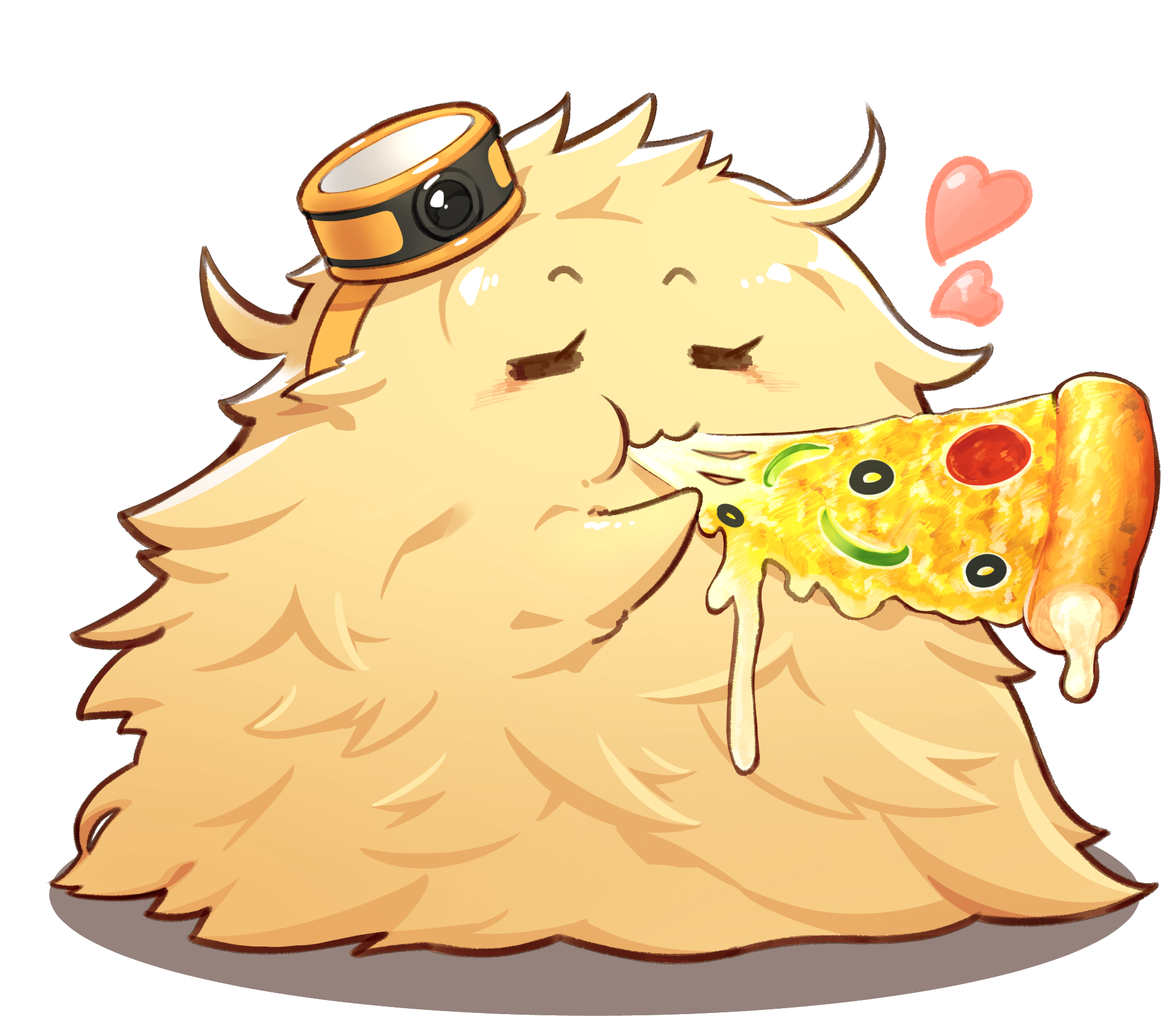 Safebooru - 1girl :3 = = bell pepper slice chibi closed eyes commentary ...