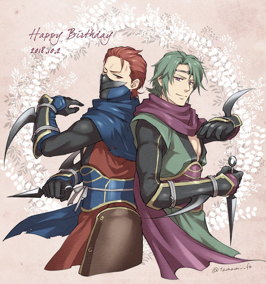 Safebooru - armor back-to-back brothers closed mouth fire emblem fire ...