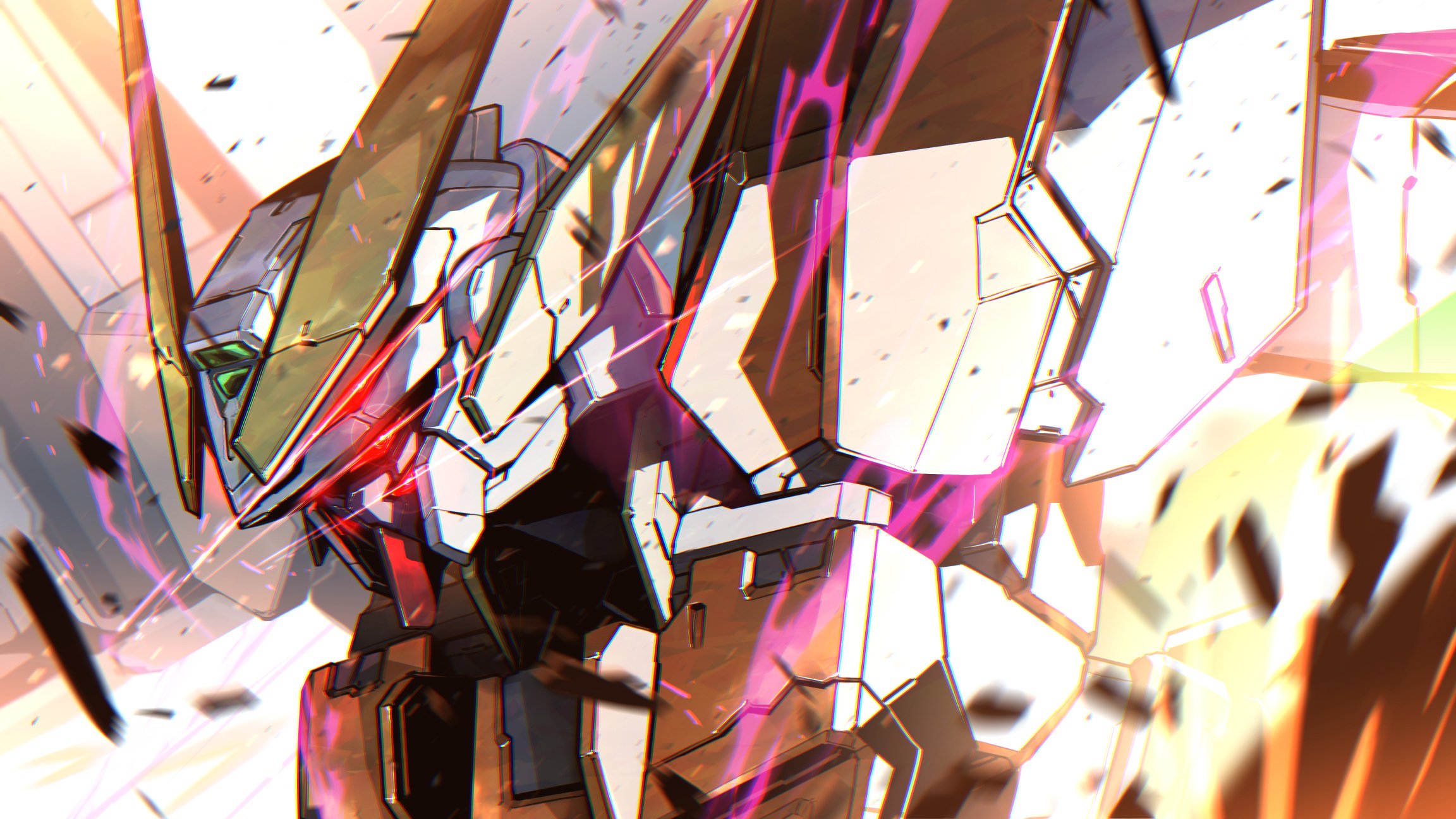 Safebooru - close-up commentary request debris extra eyes eye trail ...