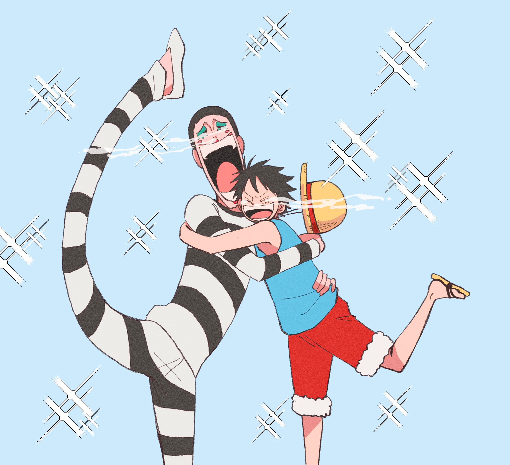 Safebooru - 2boys anatomical nonsense black hair bon clay eyeshadow ...