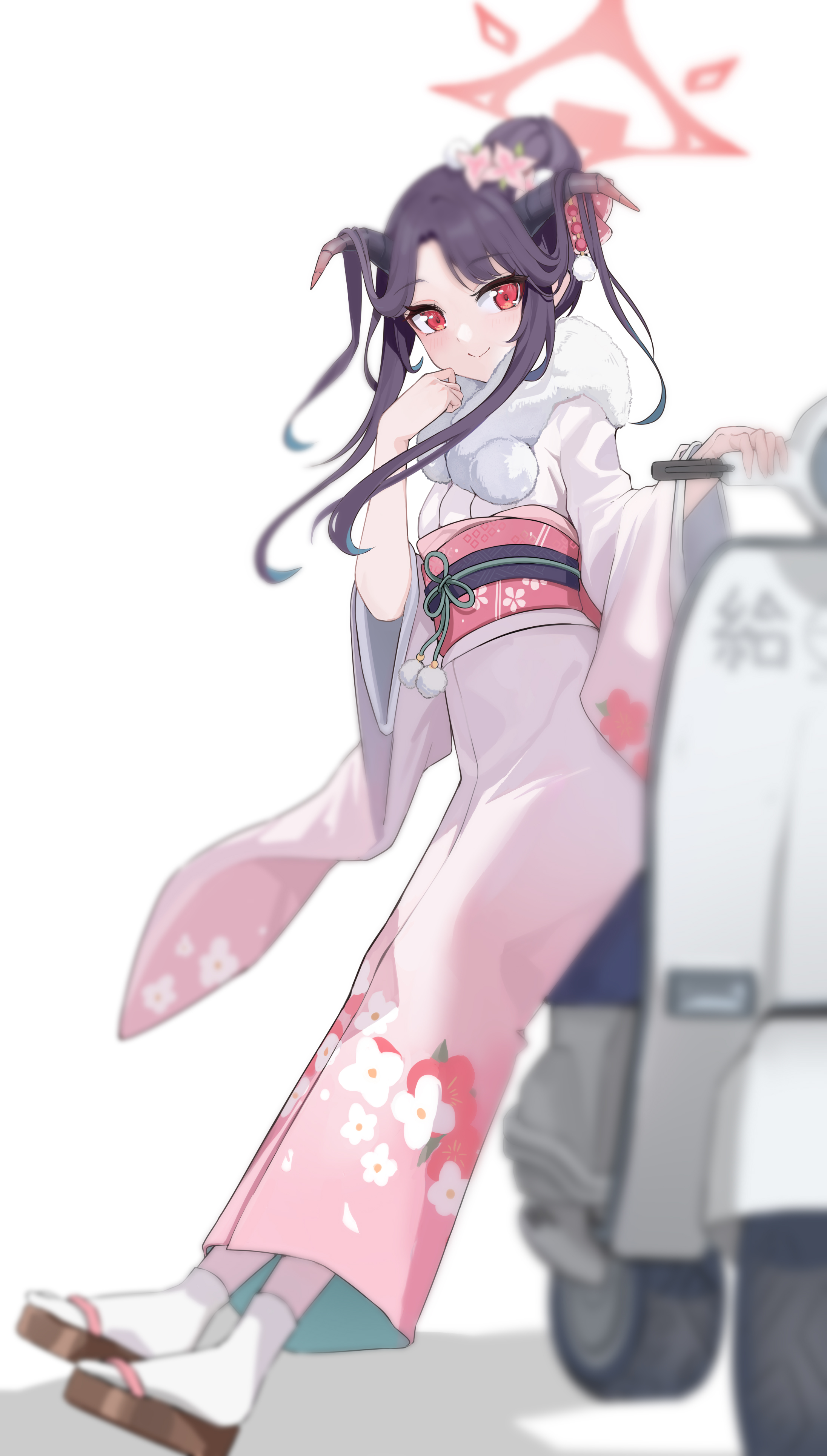 Safebooru - 1girl absurdres black hair black horns blue archive chinoryuu closed mouth demon ...