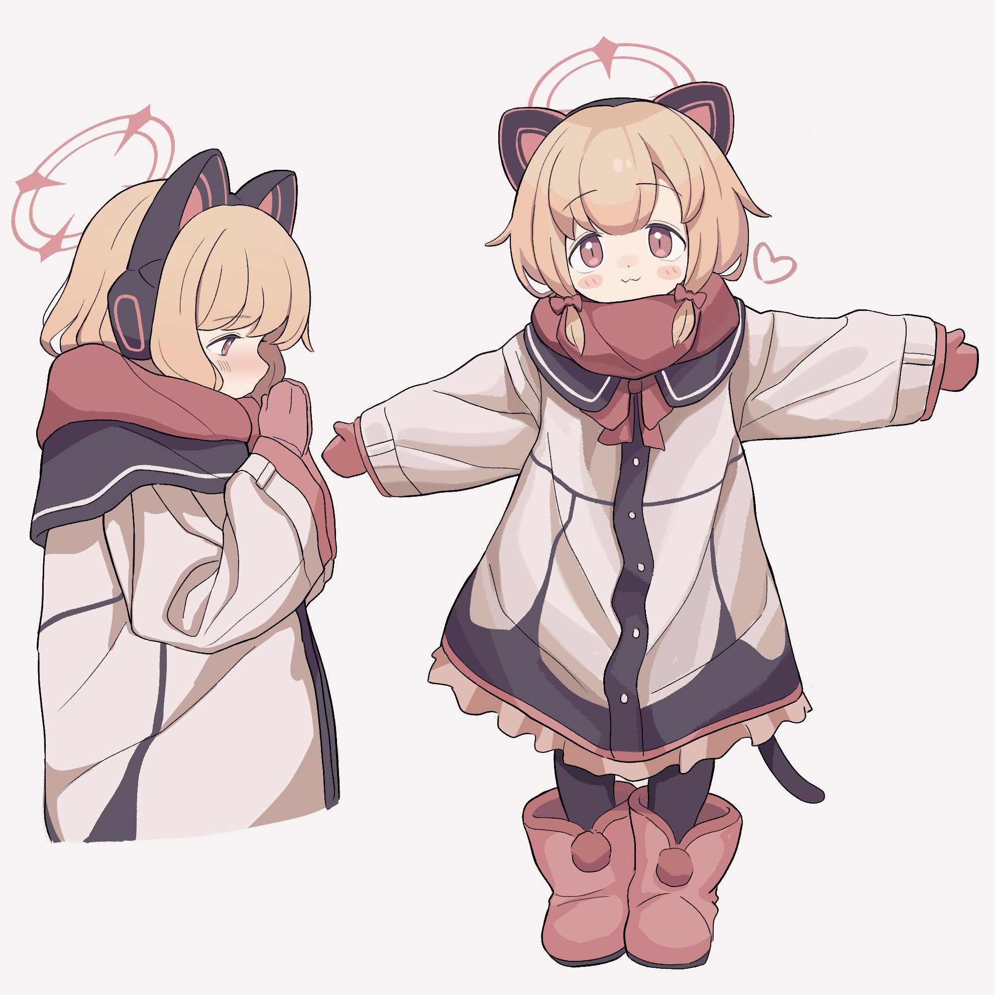 Safebooru - 1girl :3 animal ear headphones animal ears atat250 blonde hair blue archive blush ...