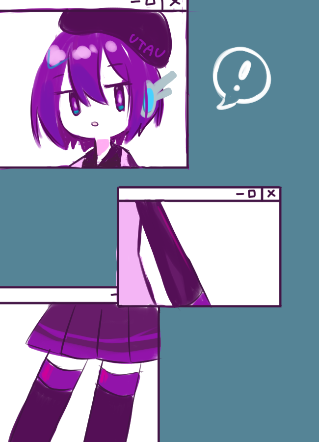 Safebooru - ! 1girl colored skin commentary request hair between eyes ...