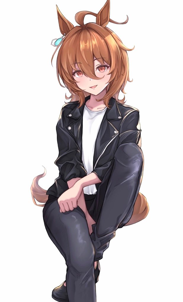 Safebooru - 1girl agnes tachyon (umamusume) ahoge alternate costume animal ears black footwear ...