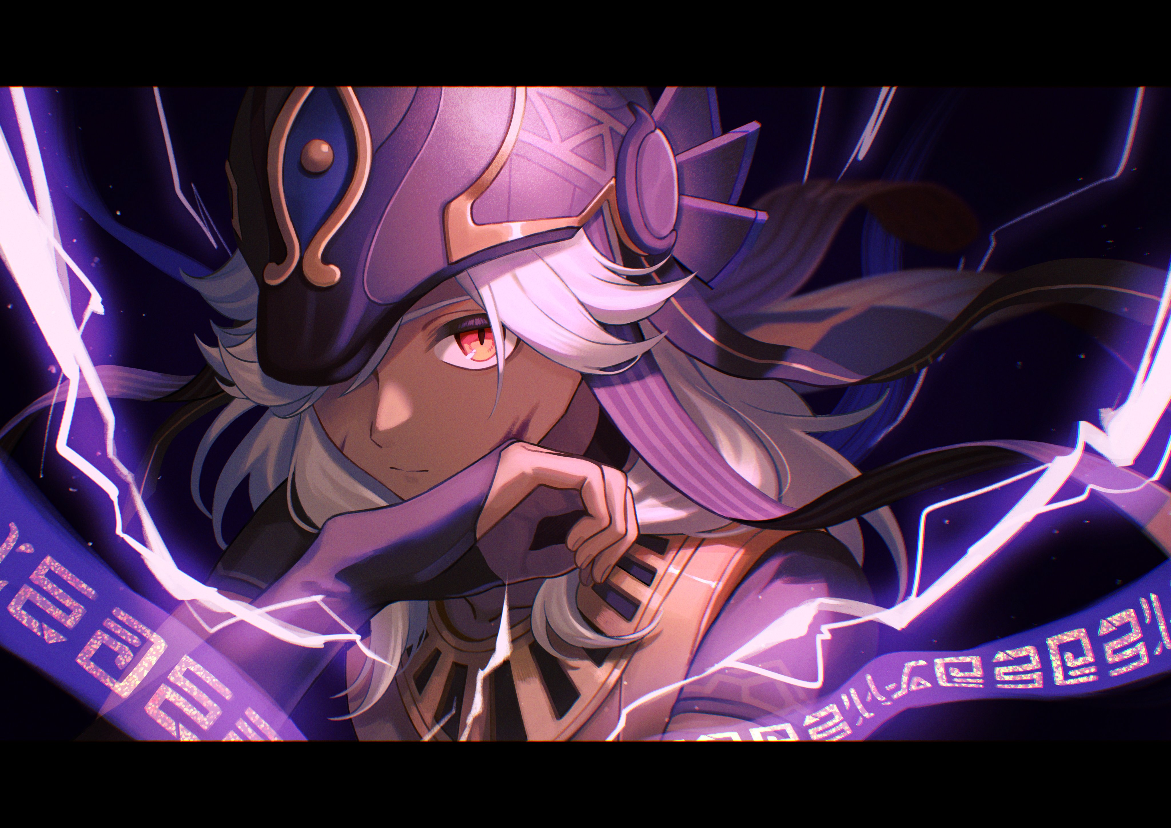 Safebooru - 1boy 39 iduki absurdres black gloves black headwear blood ...