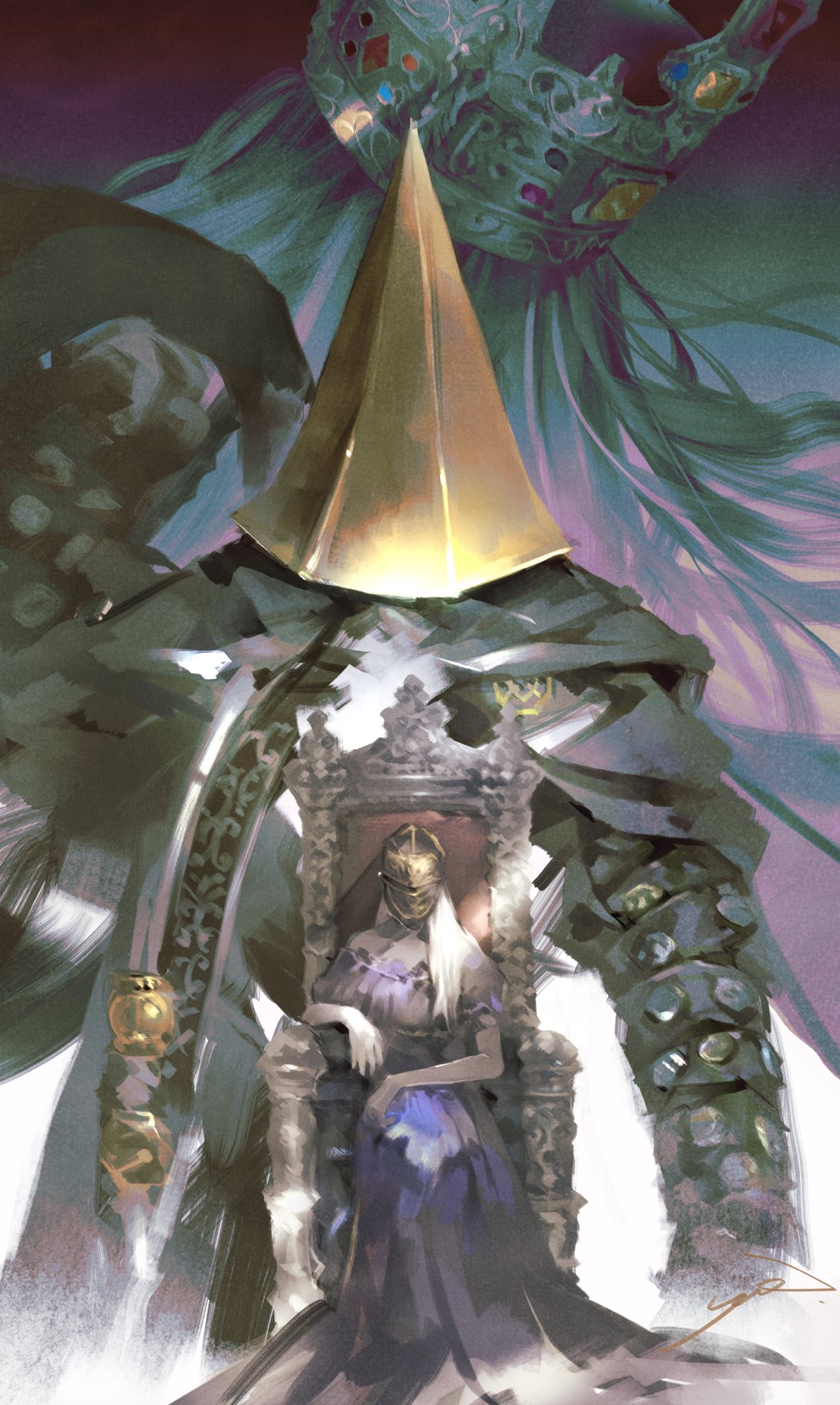 Safebooru - 1girl 2boys alfred (bloodborne) annalise queen of the ...