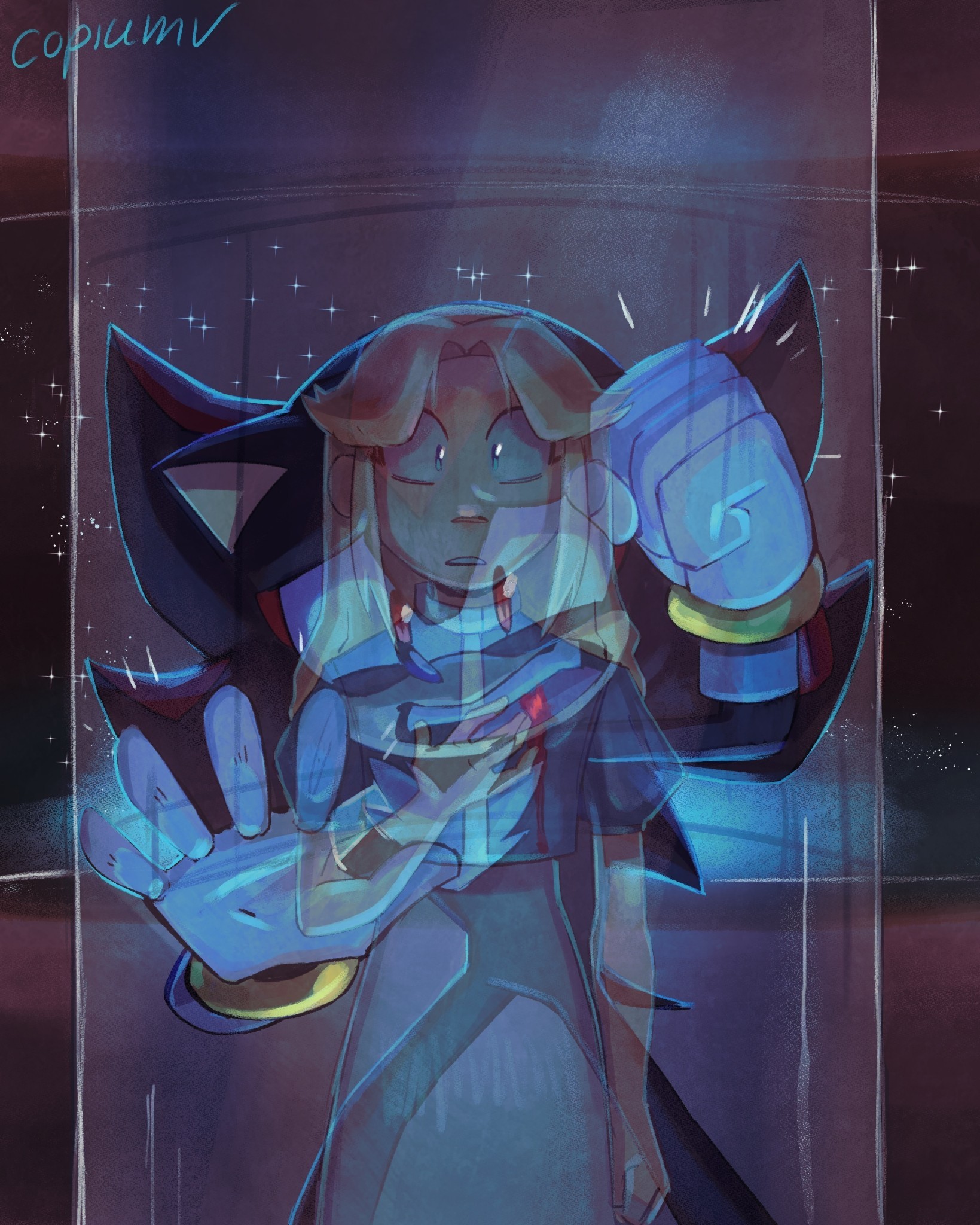 Safebooru - 1boy 1girl blonde hair blood copium v furry furry male ...