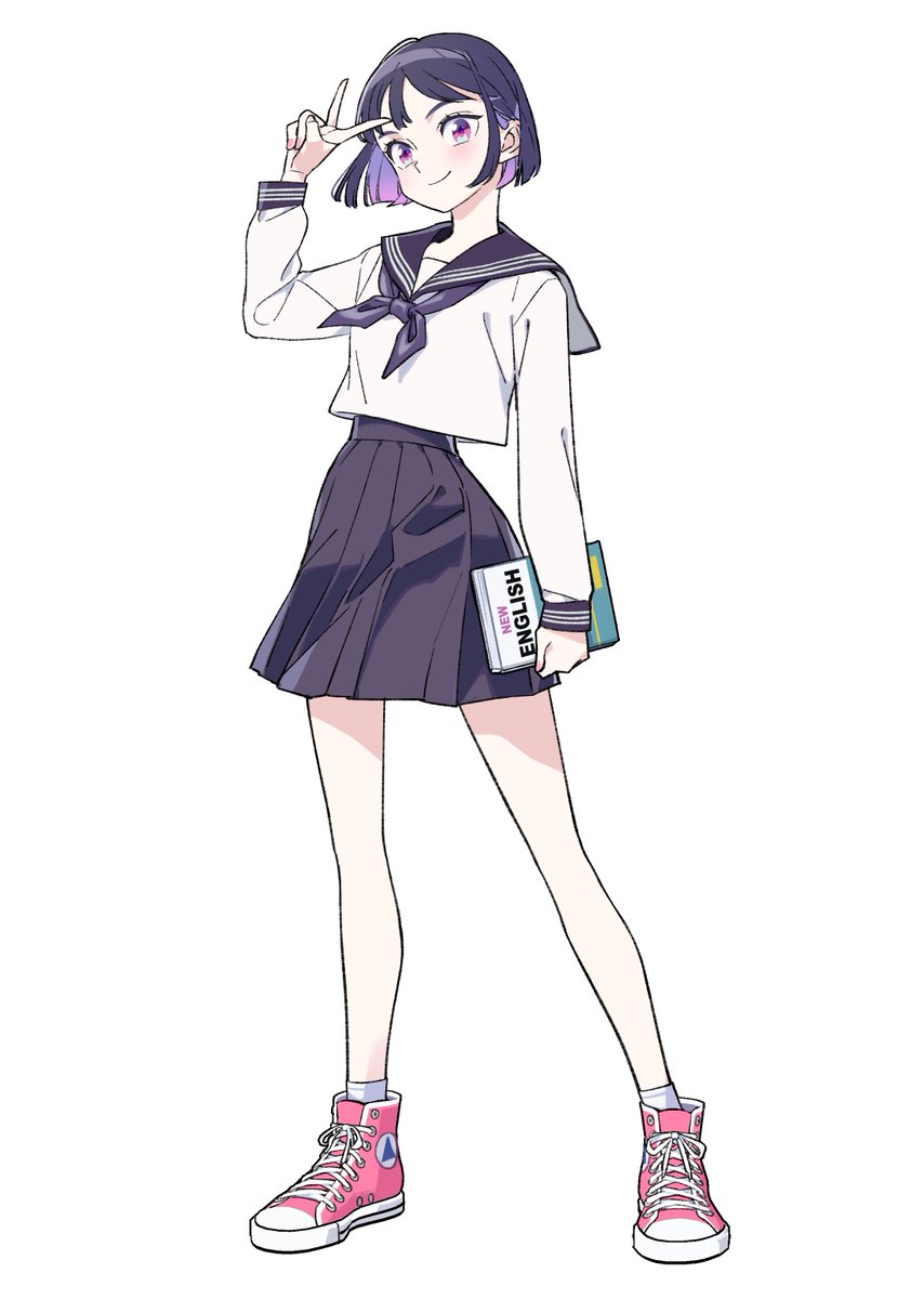 Safebooru - 1girl bob cut book closed mouth hand up highres holding ...