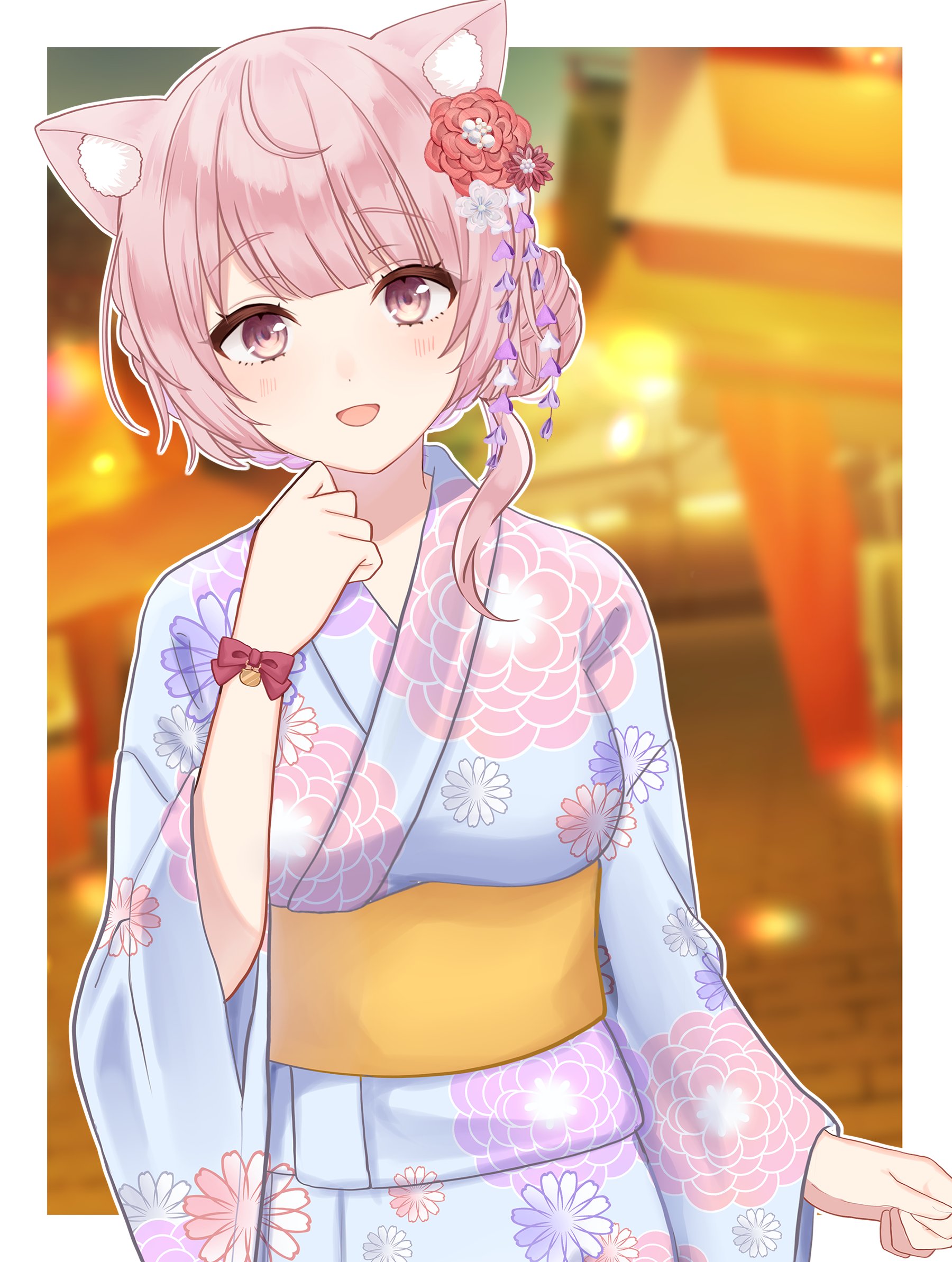 Safebooru - 1girl ahoge alternate costume alternate hair length alternate hairstyle animal ear ...