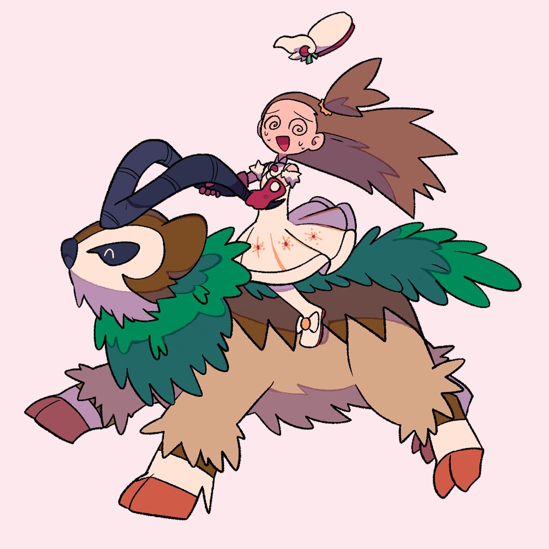 Safebooru - 1girl :d @ @ boots brown hair commentary request dress from ...