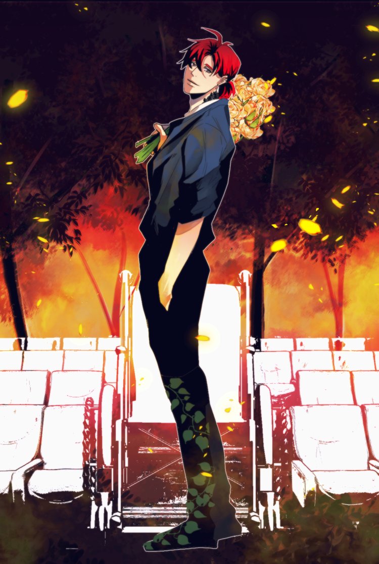 Safebooru - 1boy commentary request eoduun badaui deungbul-i doeeo ...