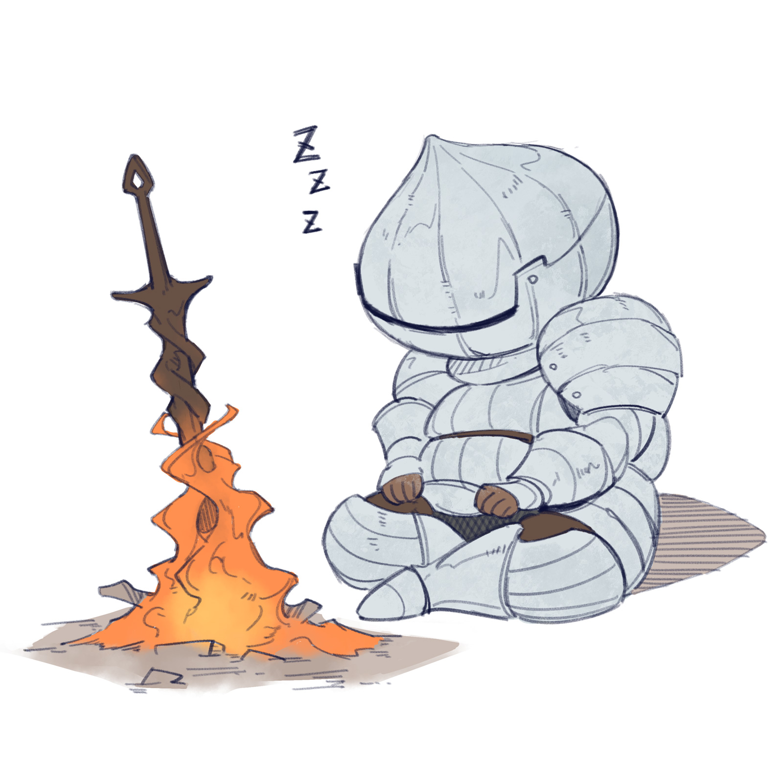 Safebooru - 1boy armor armored boots bonfire (dark souls) boots ...