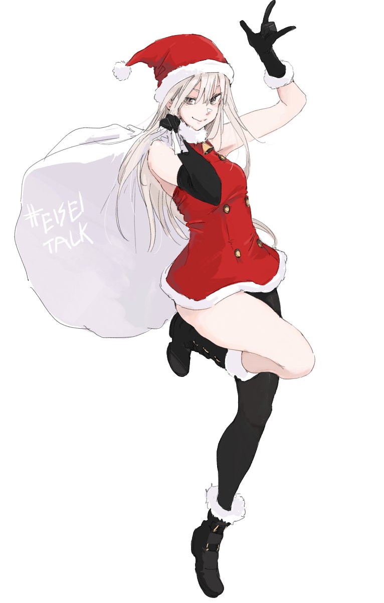 Safebooru - 1girl bag behind back black footwear black gloves boots copyright request dress ...