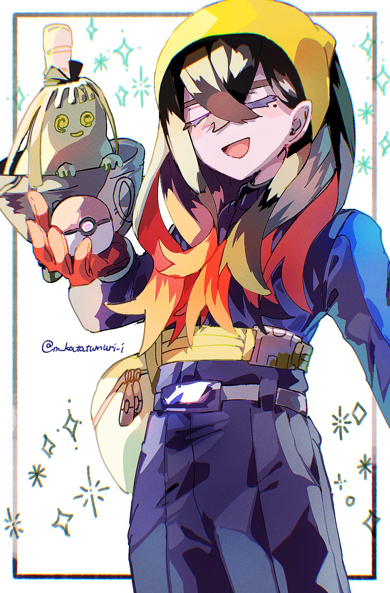 Safebooru - 1girl black hair blue gakuran blue jacket blueberry academy school uniform carmine ...