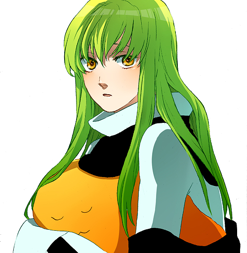 Safebooru - c.c. cheese-kun code geass green hair hug long hair pizza ...