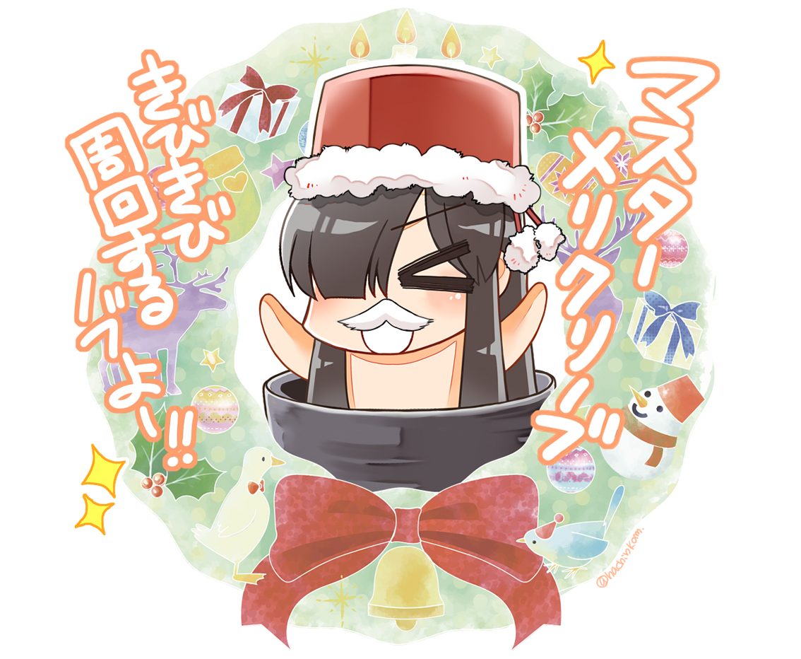 Safebooru - 1girl bell bird bow candle christmas wreath commentary ...