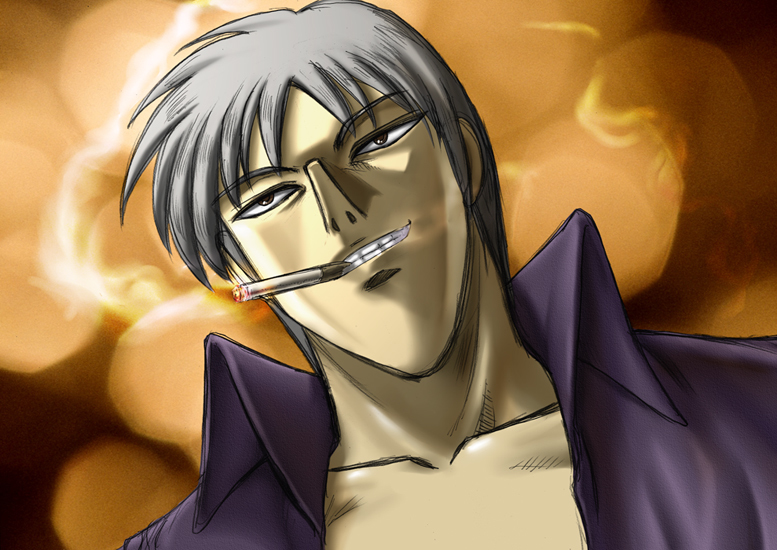 Safebooru - akagi shigeru fukumoto nobuyuki (style) smoking tagme ujiga ...