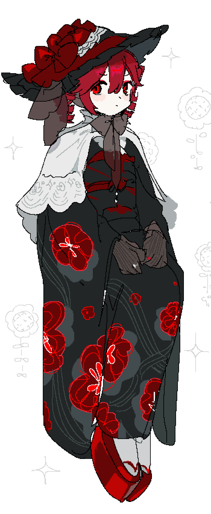 Safebooru - 1girl closed mouth drill hair full body hair between eyes ...