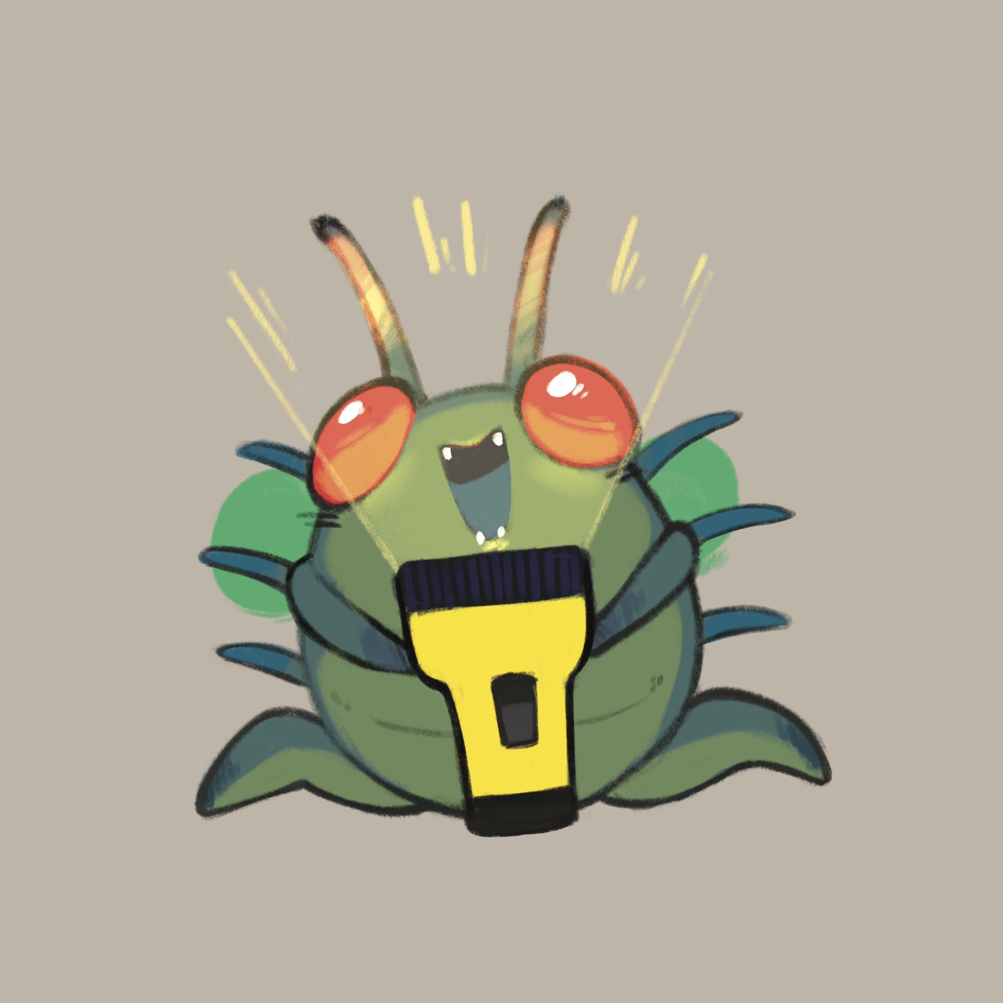 Safebooru - antennae bug fangs flashlight highres hoarding bug (lethal ...