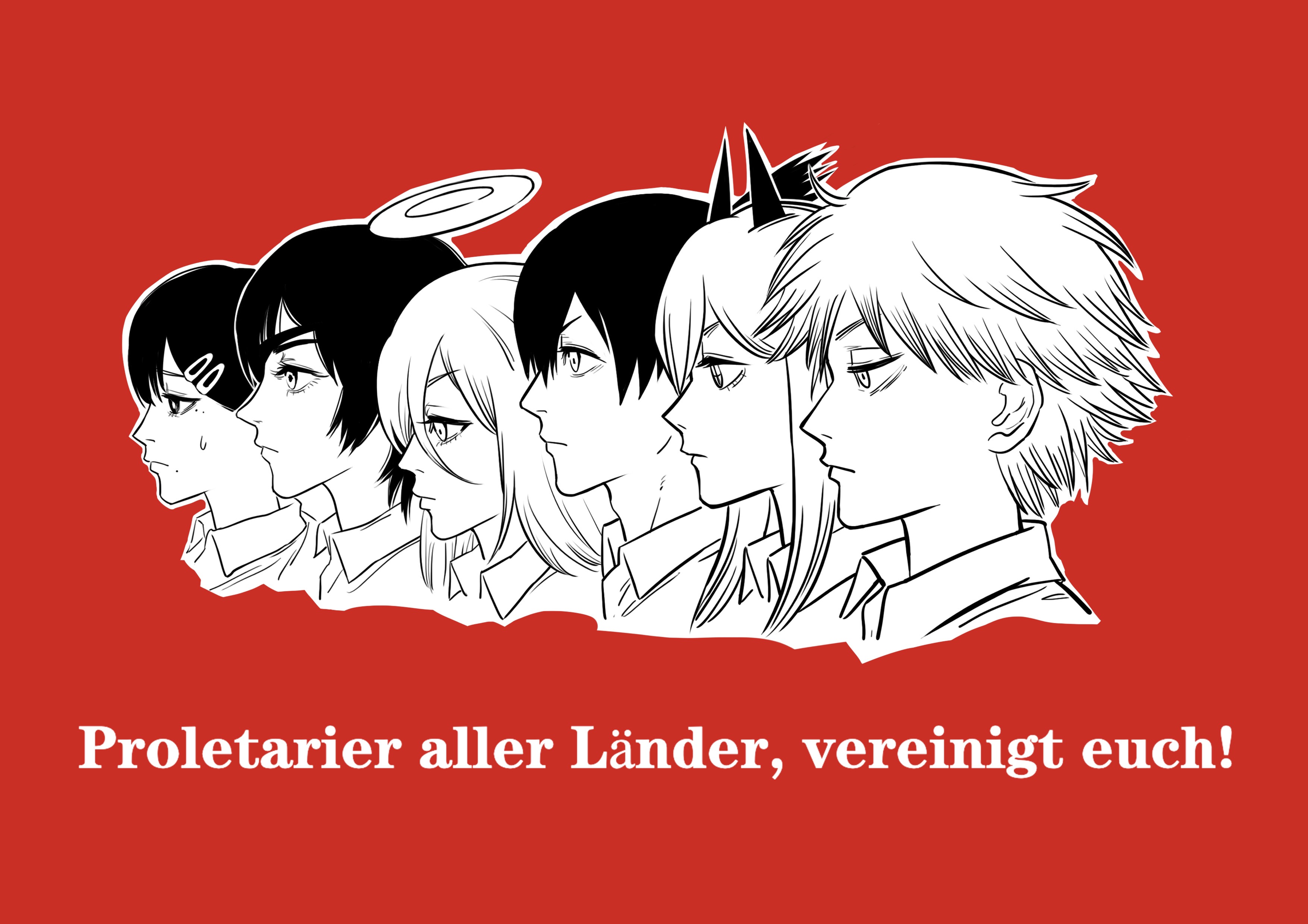 Safebooru - 3boys 3girls absurdres angel devil (chainsaw man) chainsaw ...