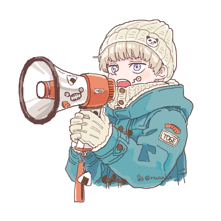 Safebooru - 1boy aya (shin'ya meisai) beanie blonde hair blue jacket ...